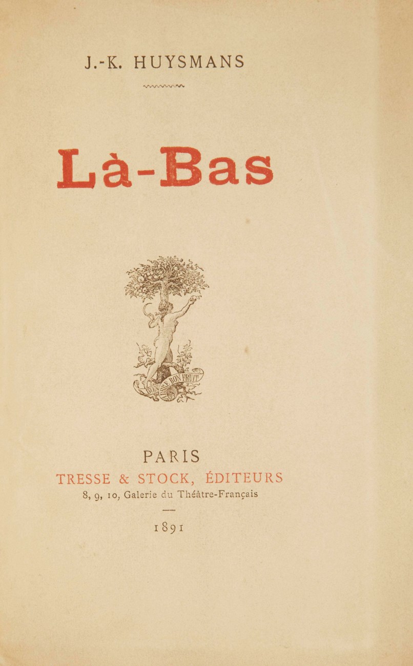 HUYSMANS, Joris-Karl (1848-1907). Là-bas. Paris: Darantière pour Tresse ...
