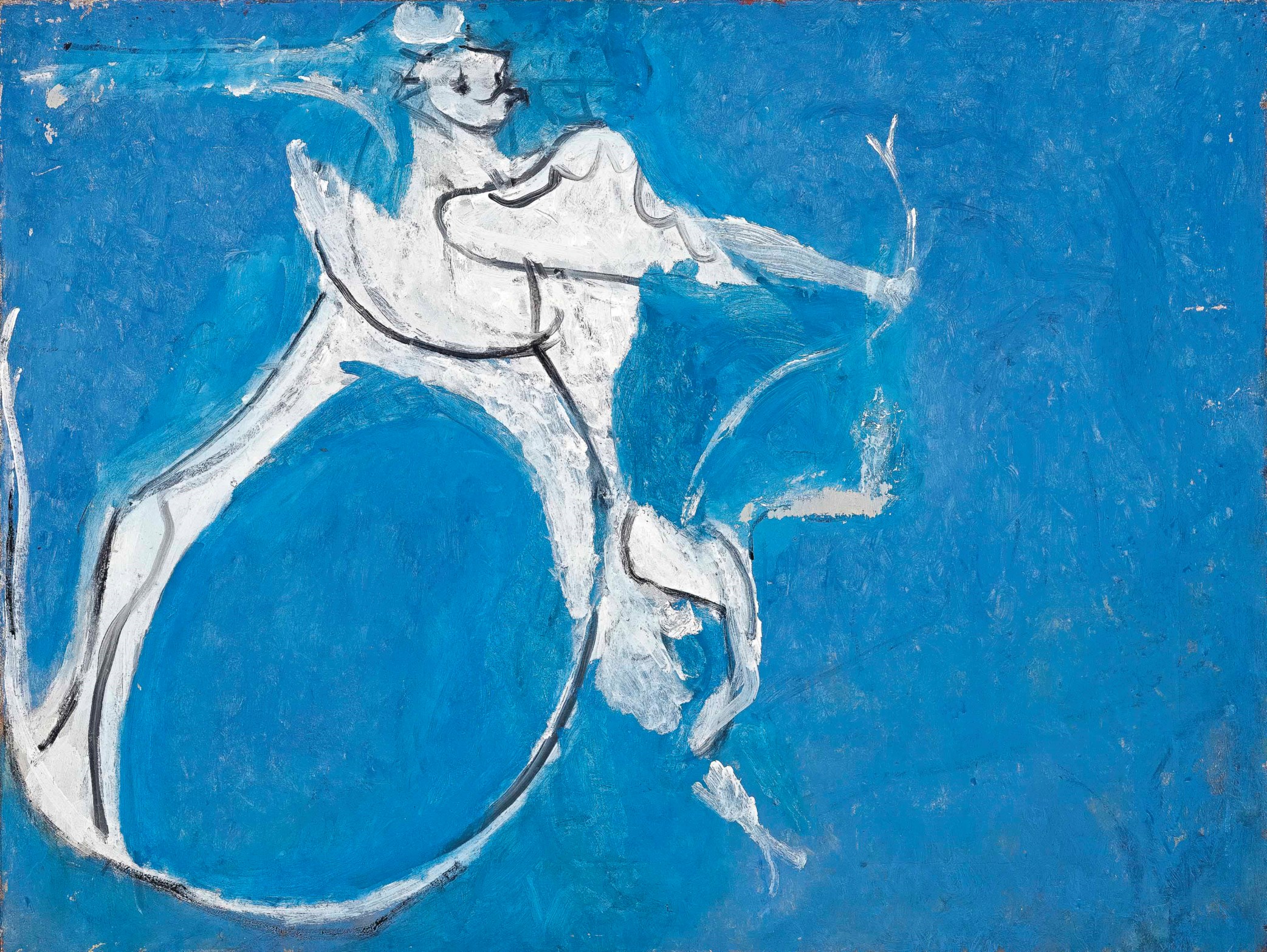 Osvaldo Licini (1894-1958) , Angelo ribelle su fondo celeste | Christie's