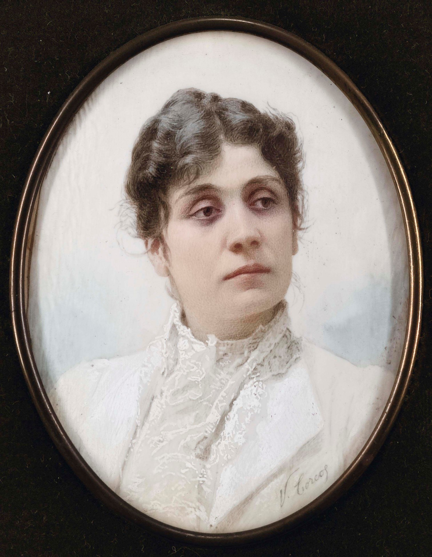 Vittorio Matteo Corcos (Livorno 1859-1933 Firenze) , Ritratto di ...