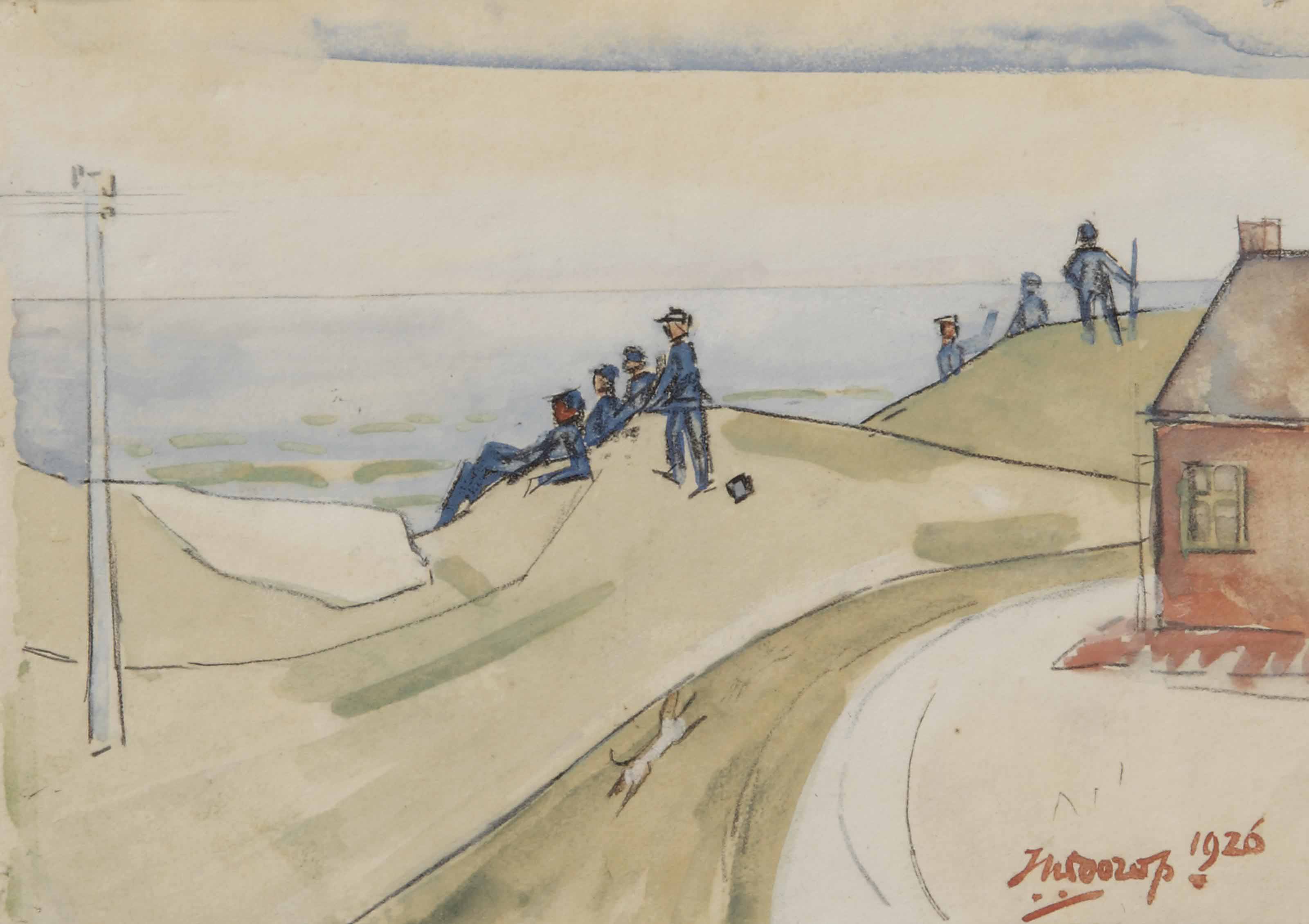 Jan Toorop (1858-1928) , Figures in the dunes | Christie's