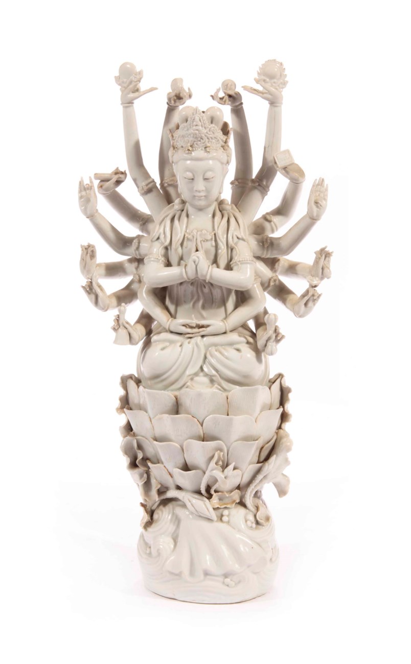 A Chinese blanc-de-chine figure of Doumu , SECOND HALF 18TH CENTURY ...