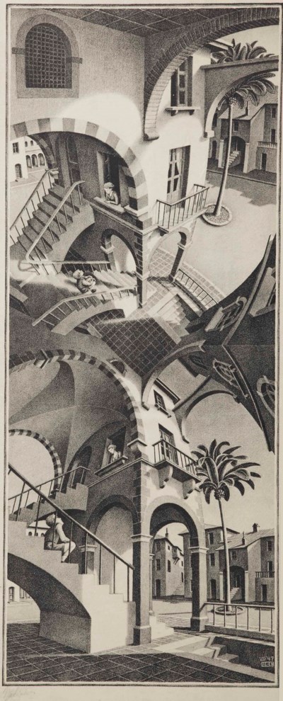 Maurits Cornelis Escher (1898-1972) , Up and Down (B. 352) | Christie's