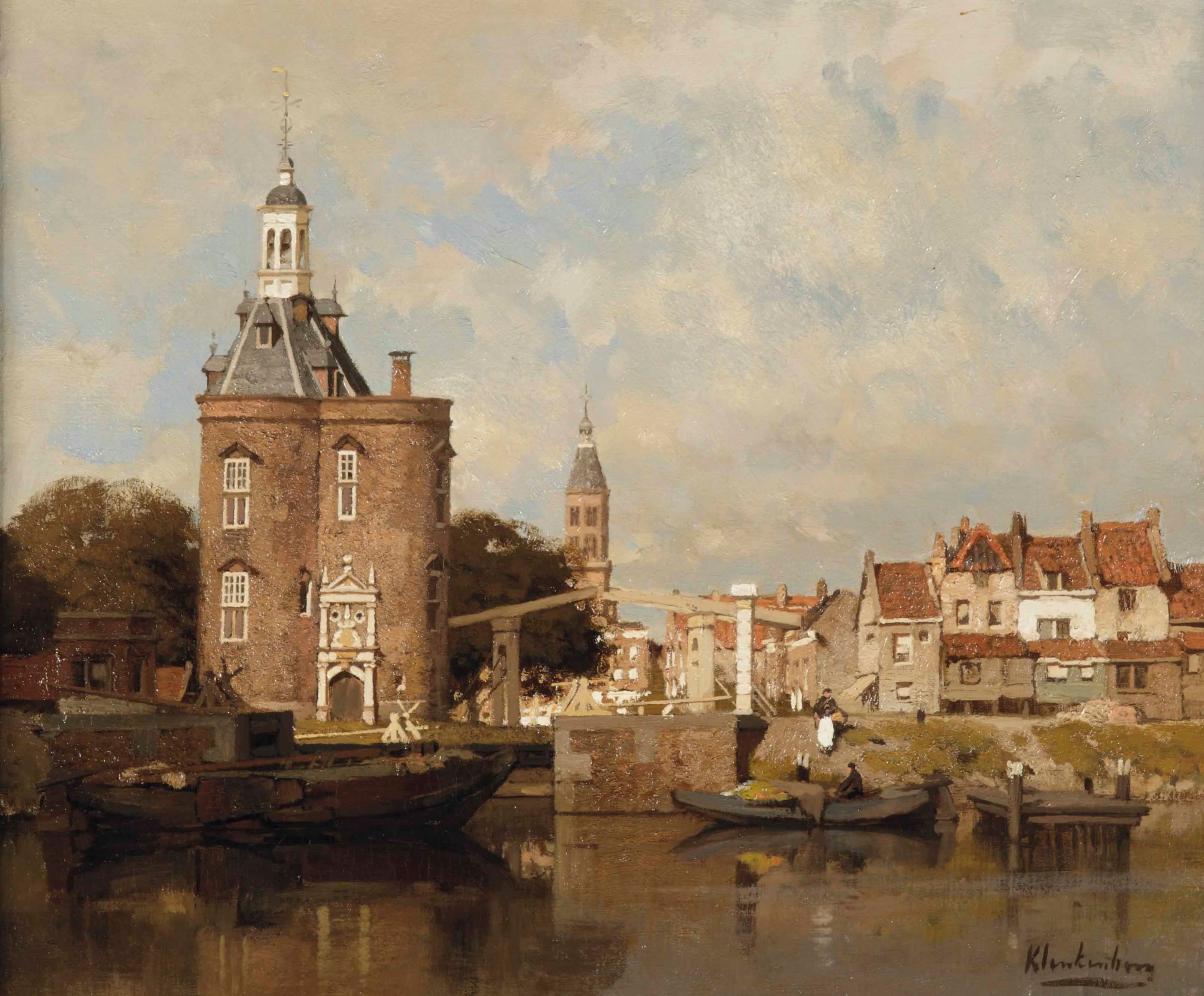 Johannes Christiaan Karel Klinkenberg (1852-1924) , Haven van Enkhuizen ...