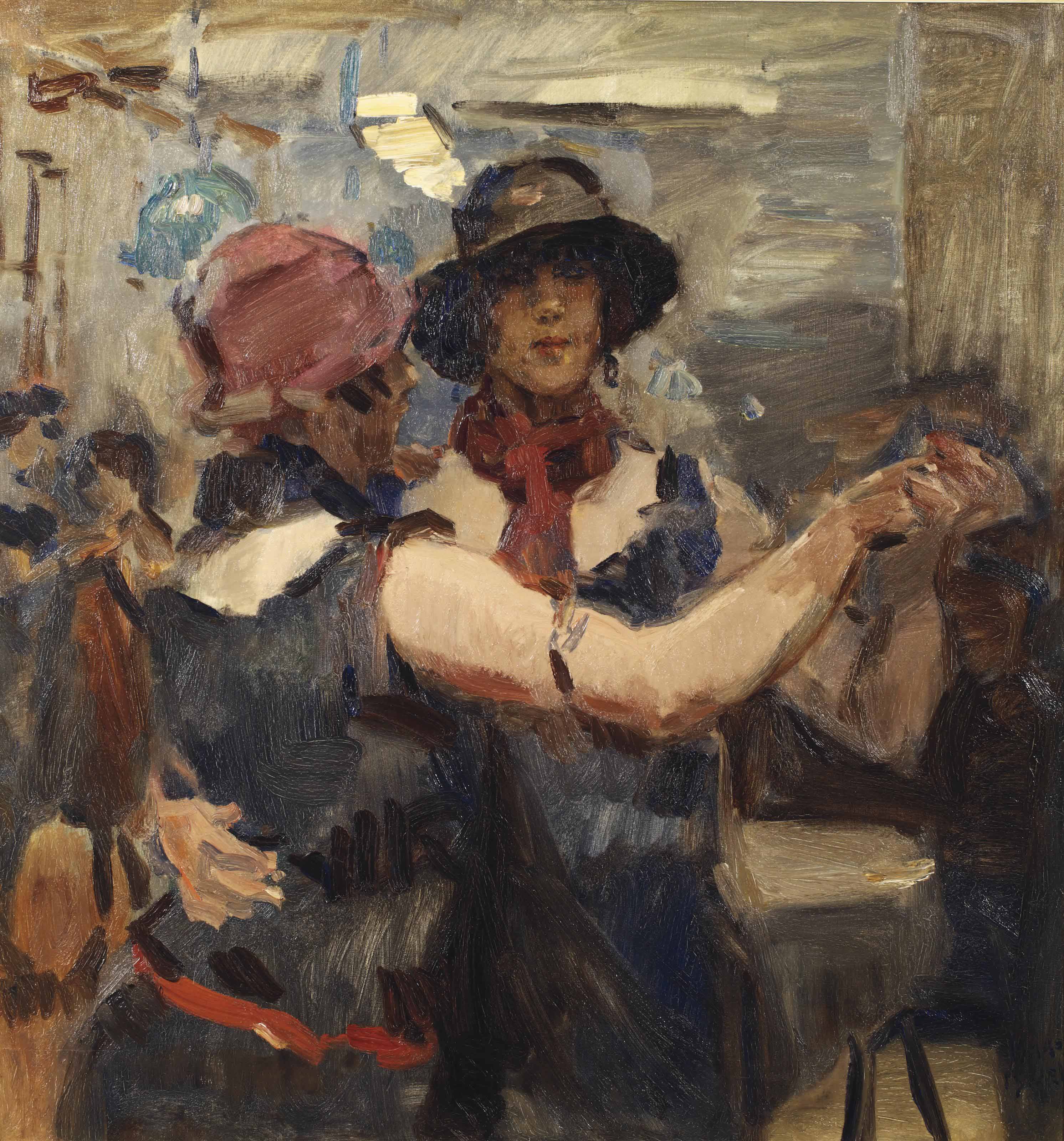 Isaac Israels (1865-1934) , Women dancing at a cafe, The Hague | Christie's
