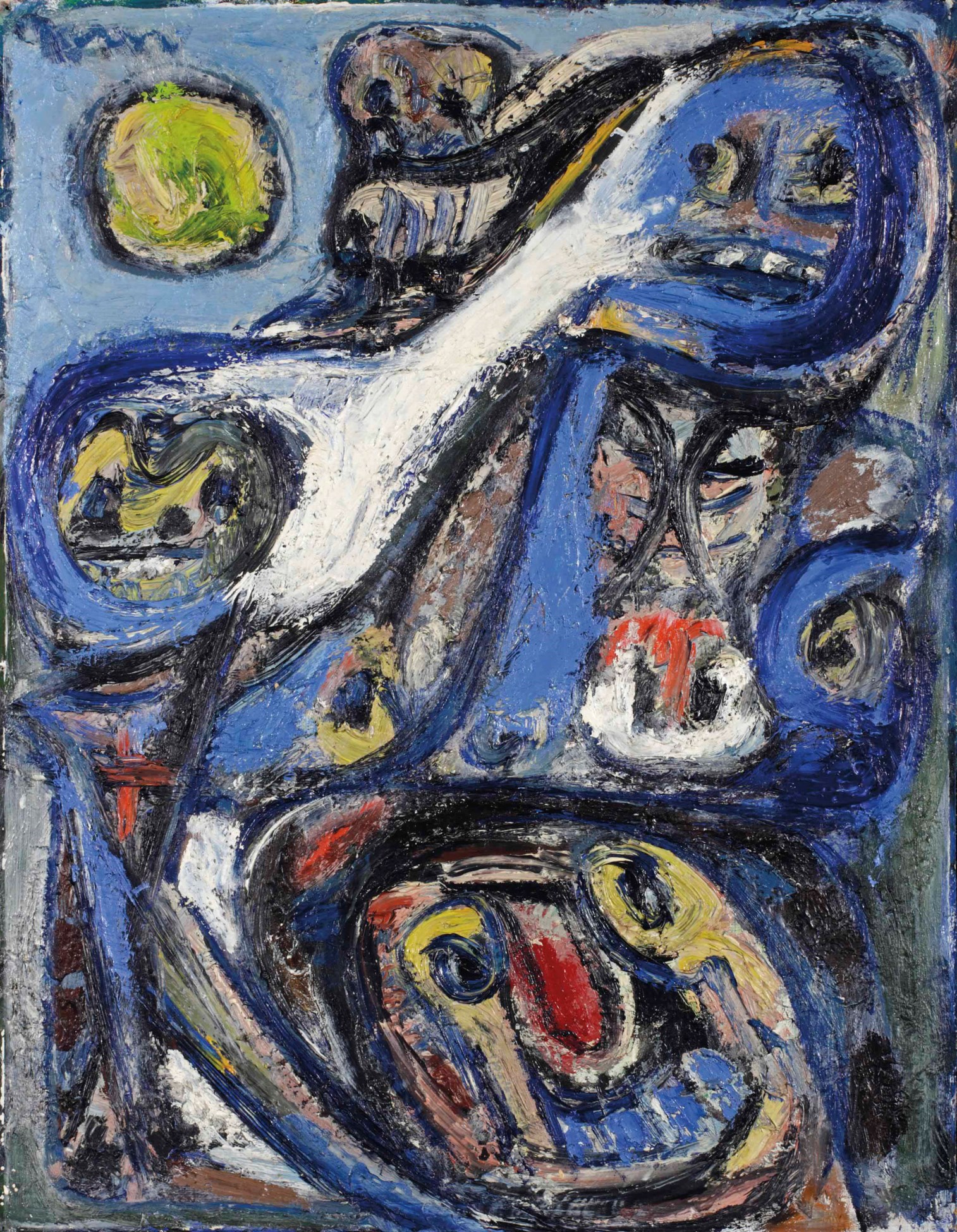 Asger Jorn (1914-1973) , Over- og undermenneske (overlord and underling ...