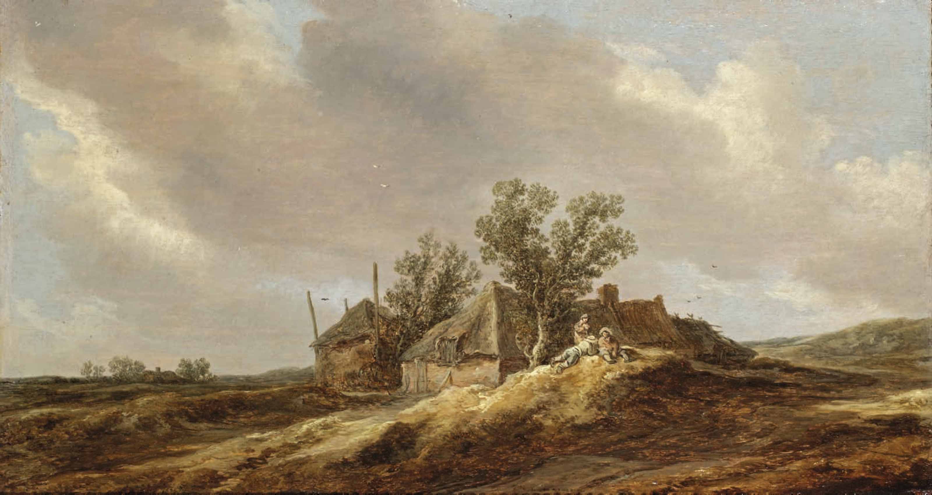 Jan Josefsz. van Goyen (Leiden 1596-1656 The Hague) , An extensive dune ...