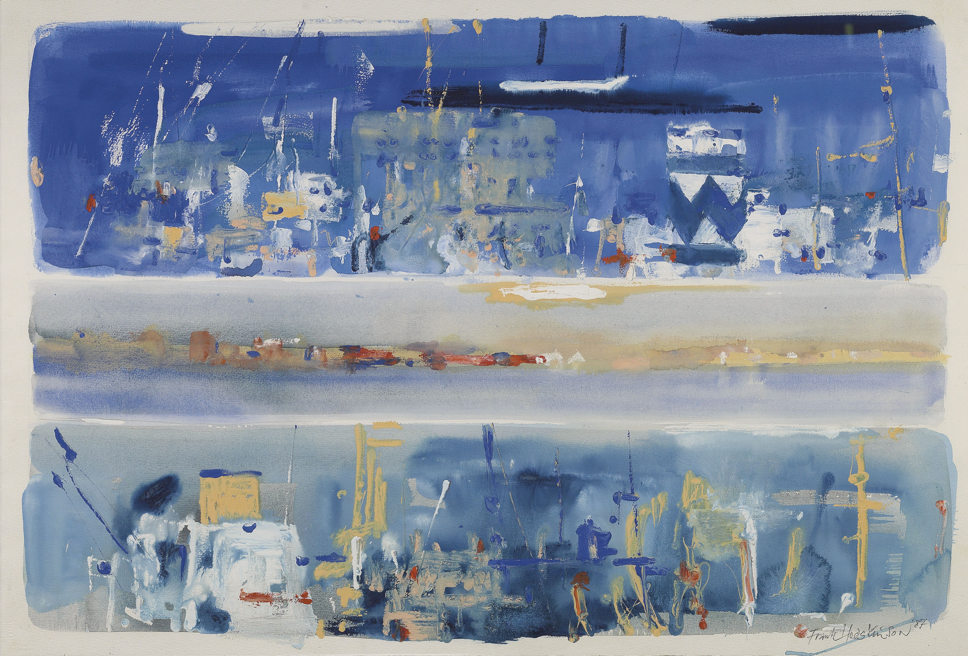 Three Harbour Moods, Frank George Hodgkinson (1919-2001) | Christie’s