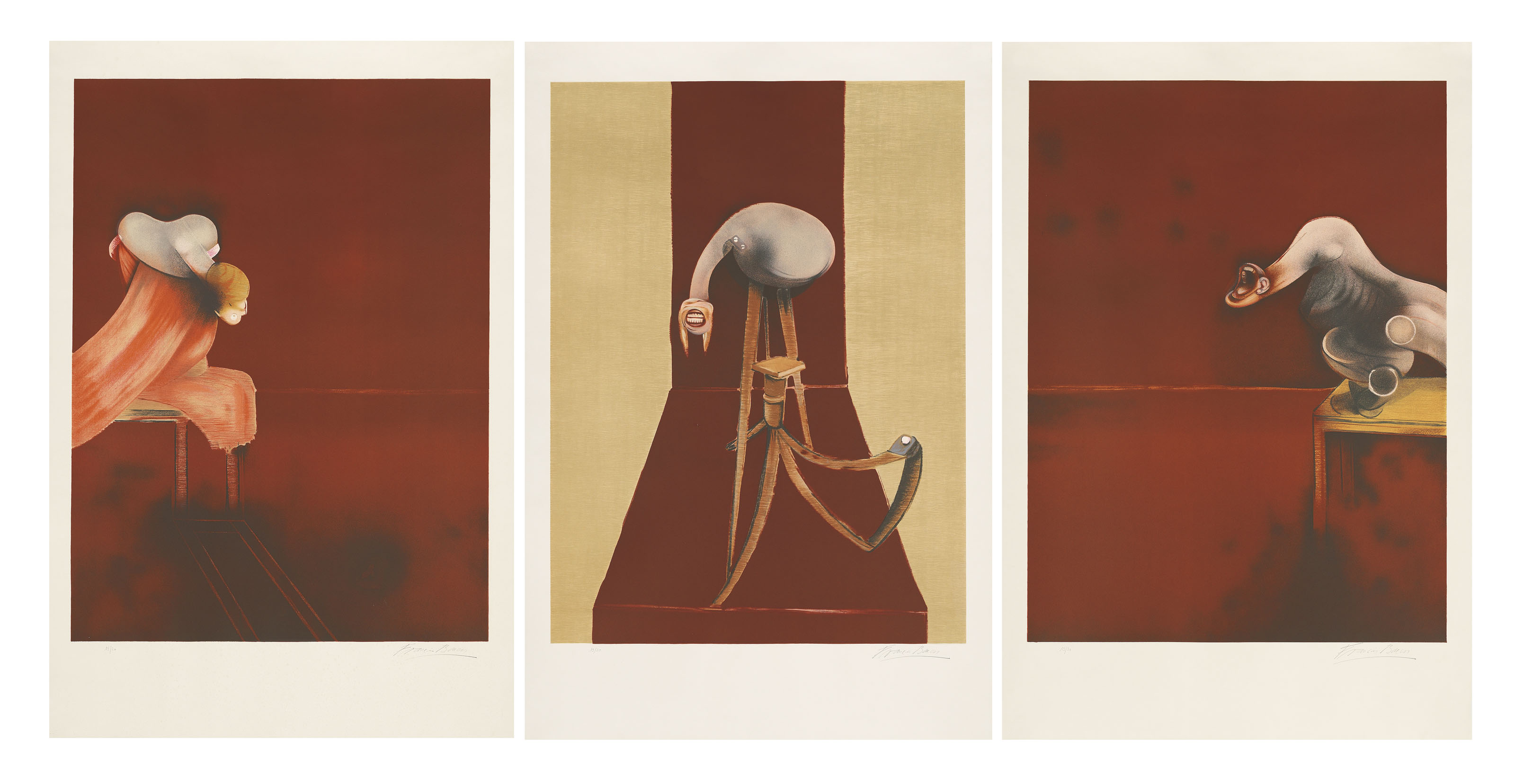 Second Version, Triptych 1944 (Large Version), Francis Bacon (1909-1992 ...
