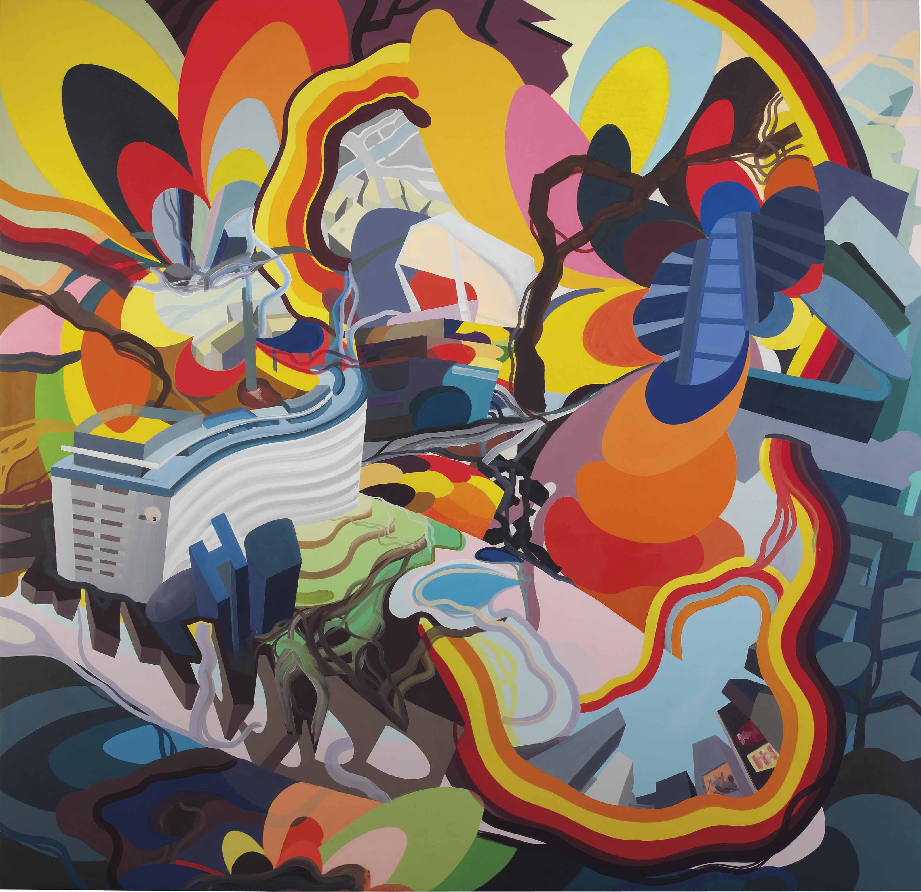 Franz Ackermann (b. 1963) , Untitled (Evasion XIII - 5 Star Tropical ...