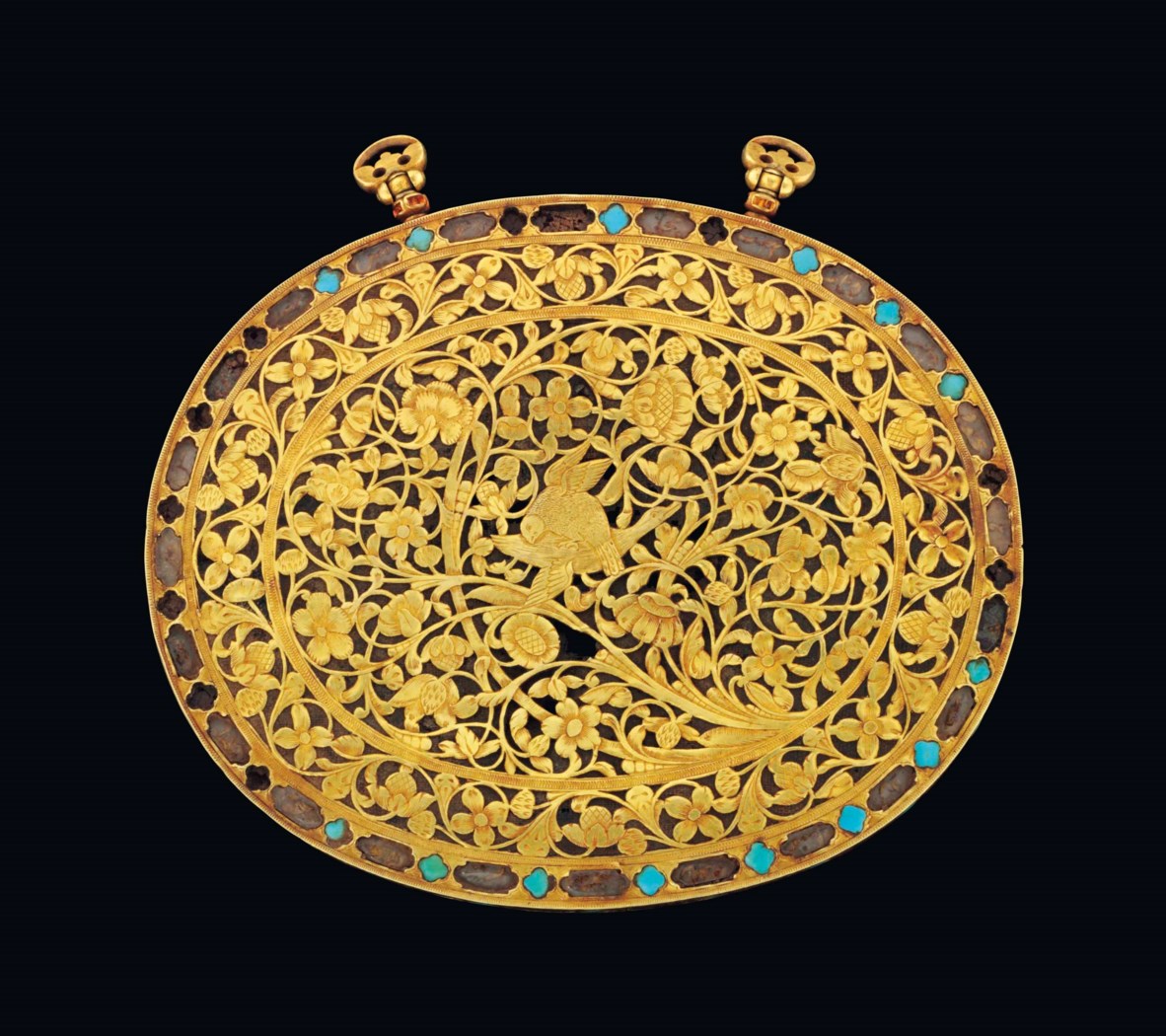 A RARE OTTOMAN GOLD OPENWORK MIRROR , TURKEY, CIRCA 1620 | Christie's