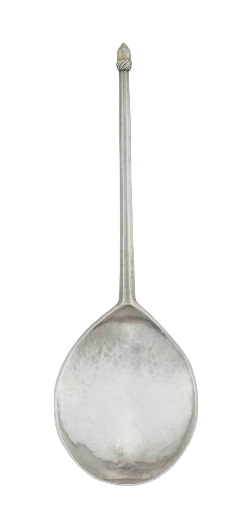 AN EDWARD II SILVER ACORN-KNOP SPOON