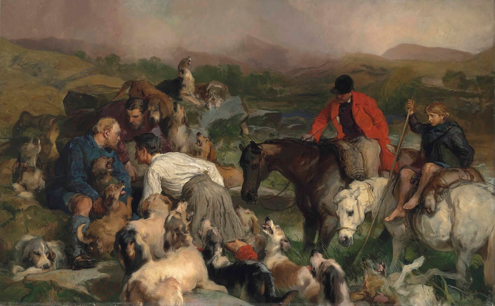 Sir Edwin Henry Landseer, R.A. (1802-1873) , Otter Hunting | Christie's