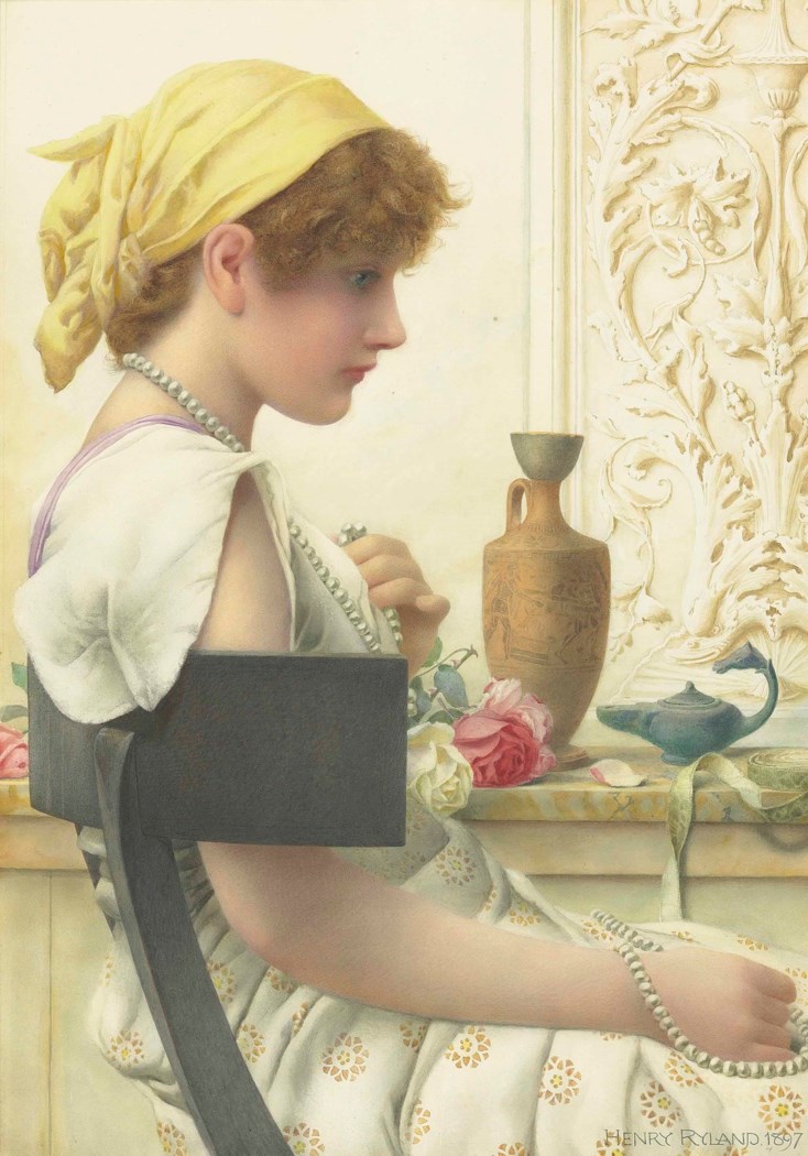 Henry Ryland (1856-1924) , Pearls | Christie's
