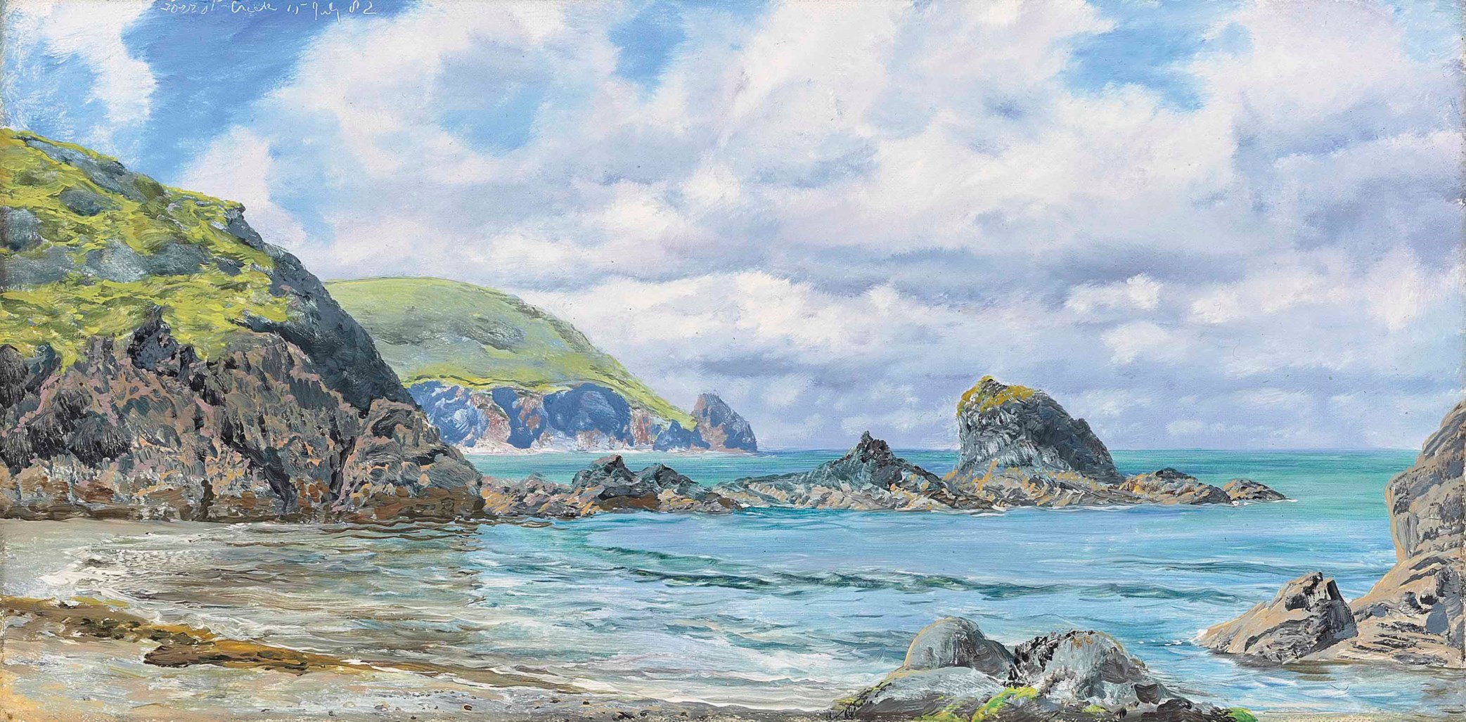 John Brett, A.R.A. (1830-1902) , Forest Creek, Newport Sandbanks ...