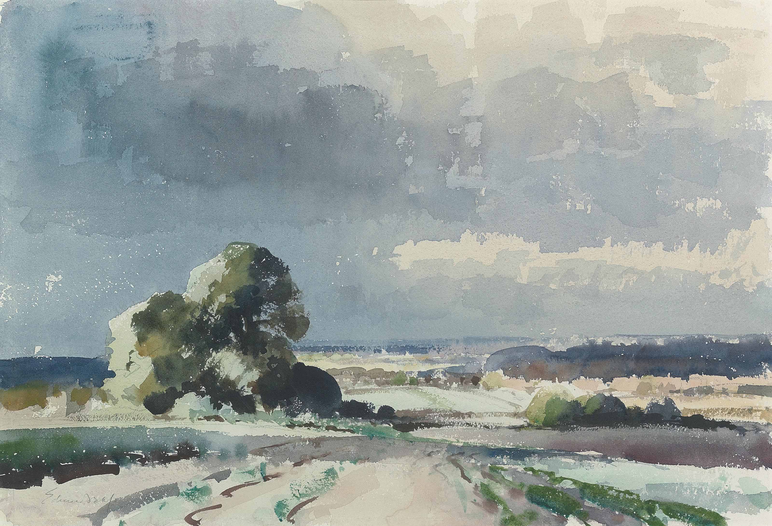 Reproductions D'art De Musée | Paysage près de Summerton, Norfolk de ...