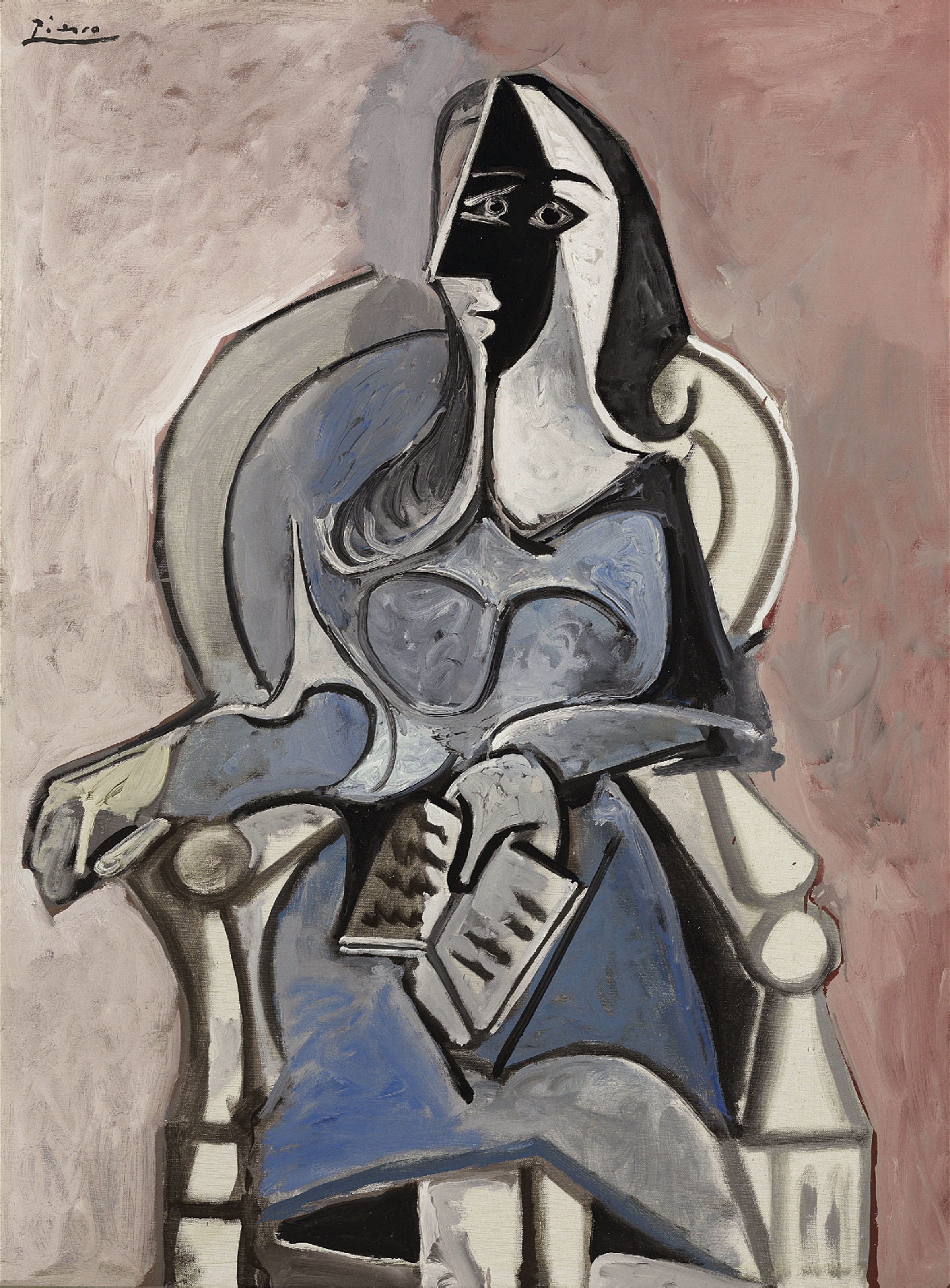 Pablo Picasso (1881-1973) , Femme assise dans un fauteuil | Christie's