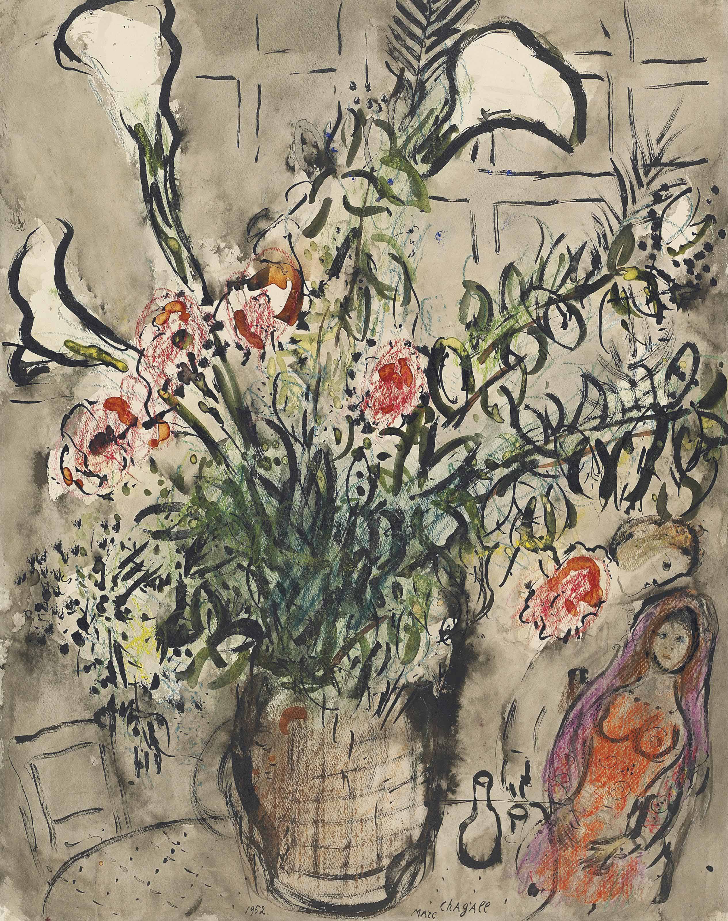 Marc Chagall 1887 1985 Bouquet Darums Christies