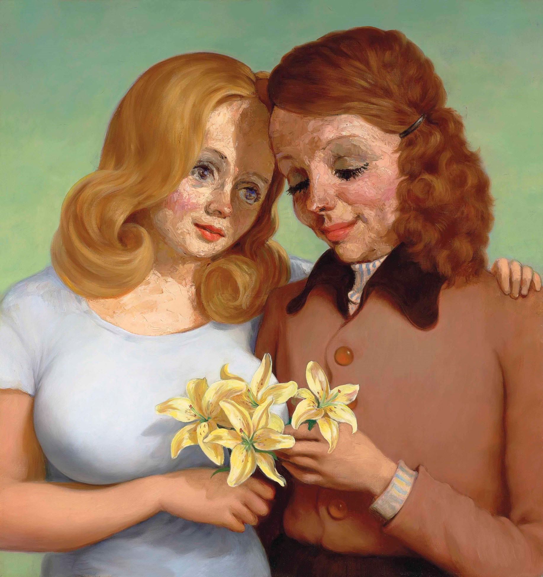 John Currin (b. 1962) , Daughter and Mother | Christie's