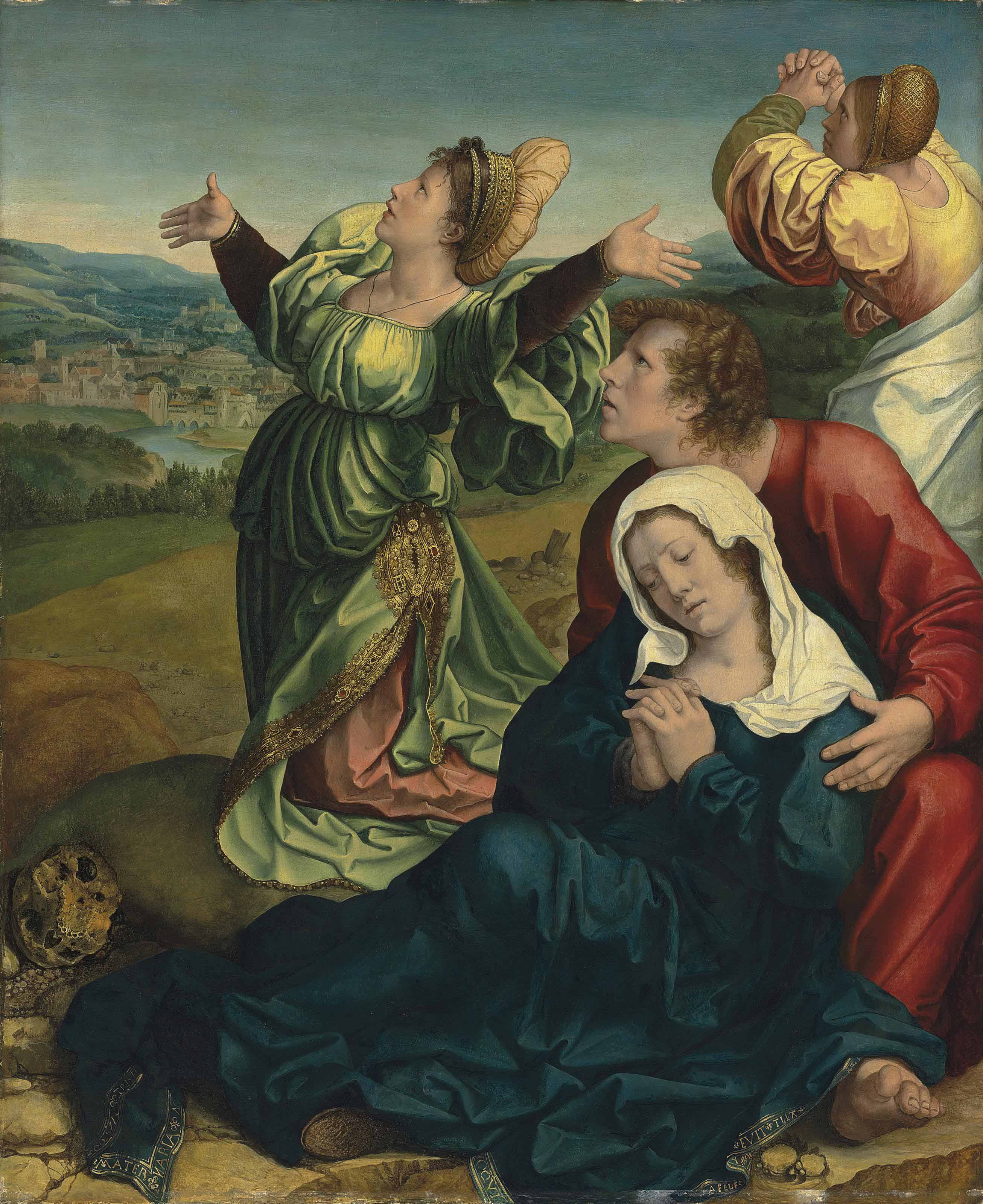 Bernard van Orley (Brussels c. 1488-1541) , The Holy Women and Saint ...