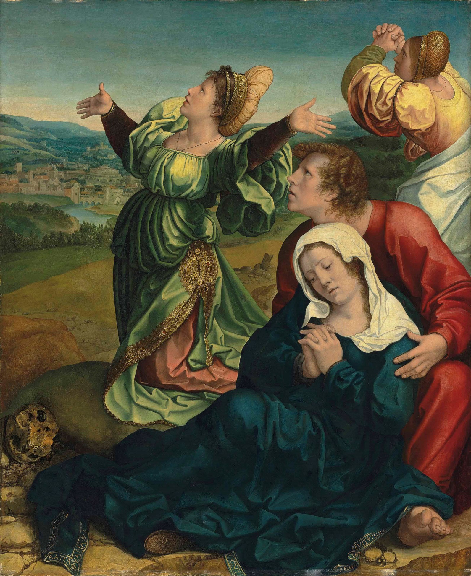 Bernard van Orley (Brussels c. 1488-1541) , The Holy Women and Saint ...
