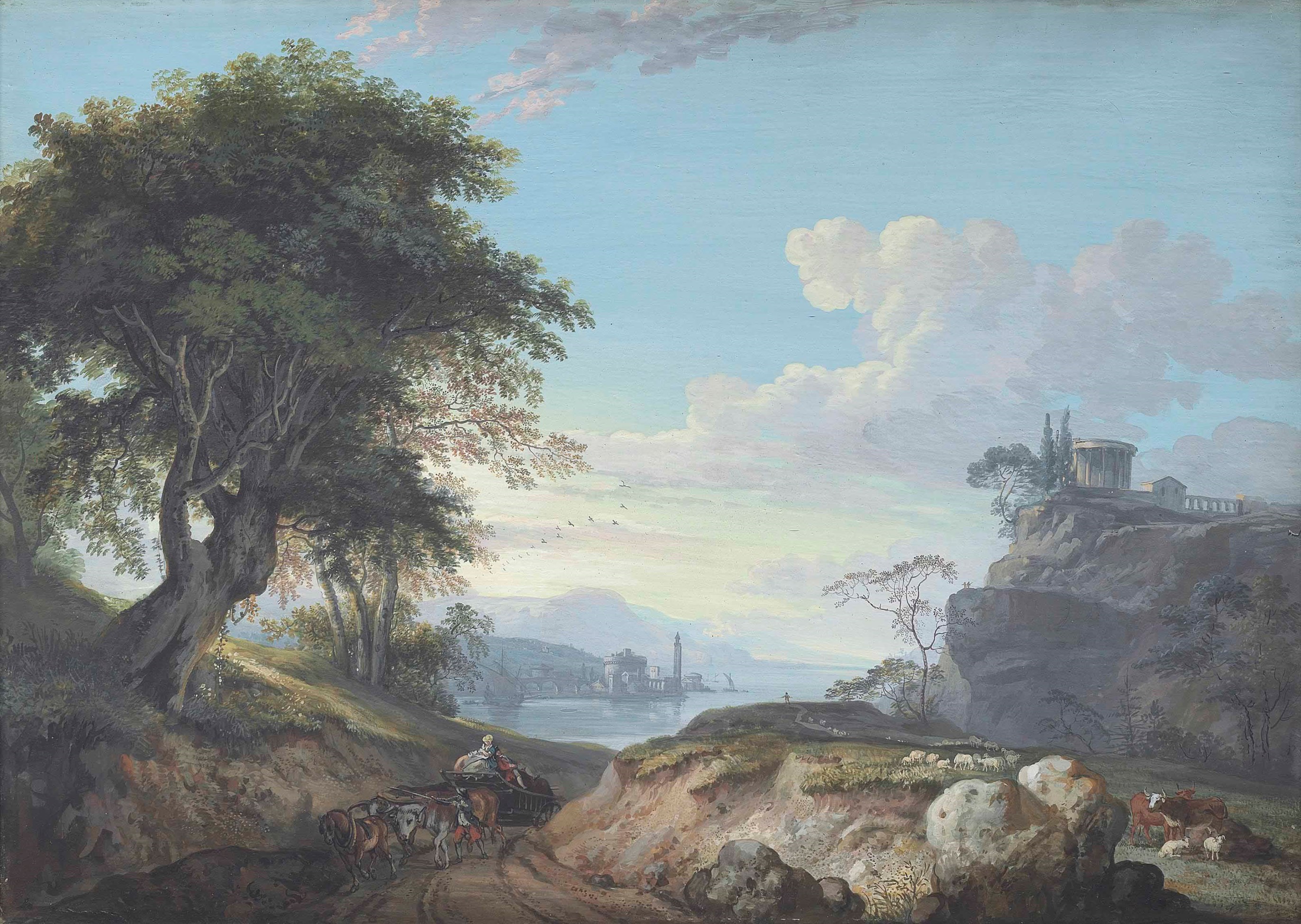Paul Sandby, R.A. (Nottingham 1730-1809 London) , An Italianate ...