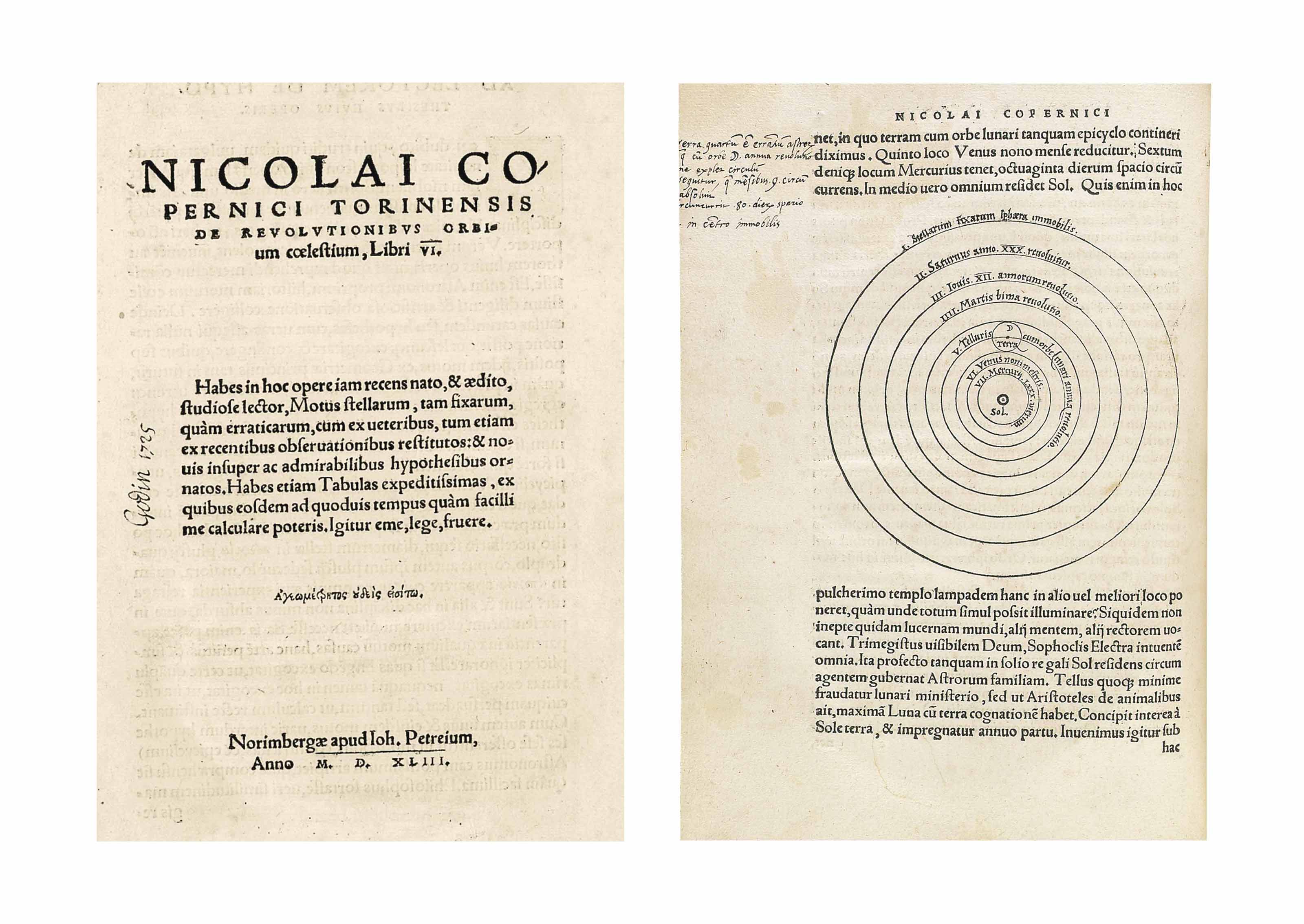 COPERNICUS, Nicolaus (1473-1543). De revolutionibus orbium coelestium ...