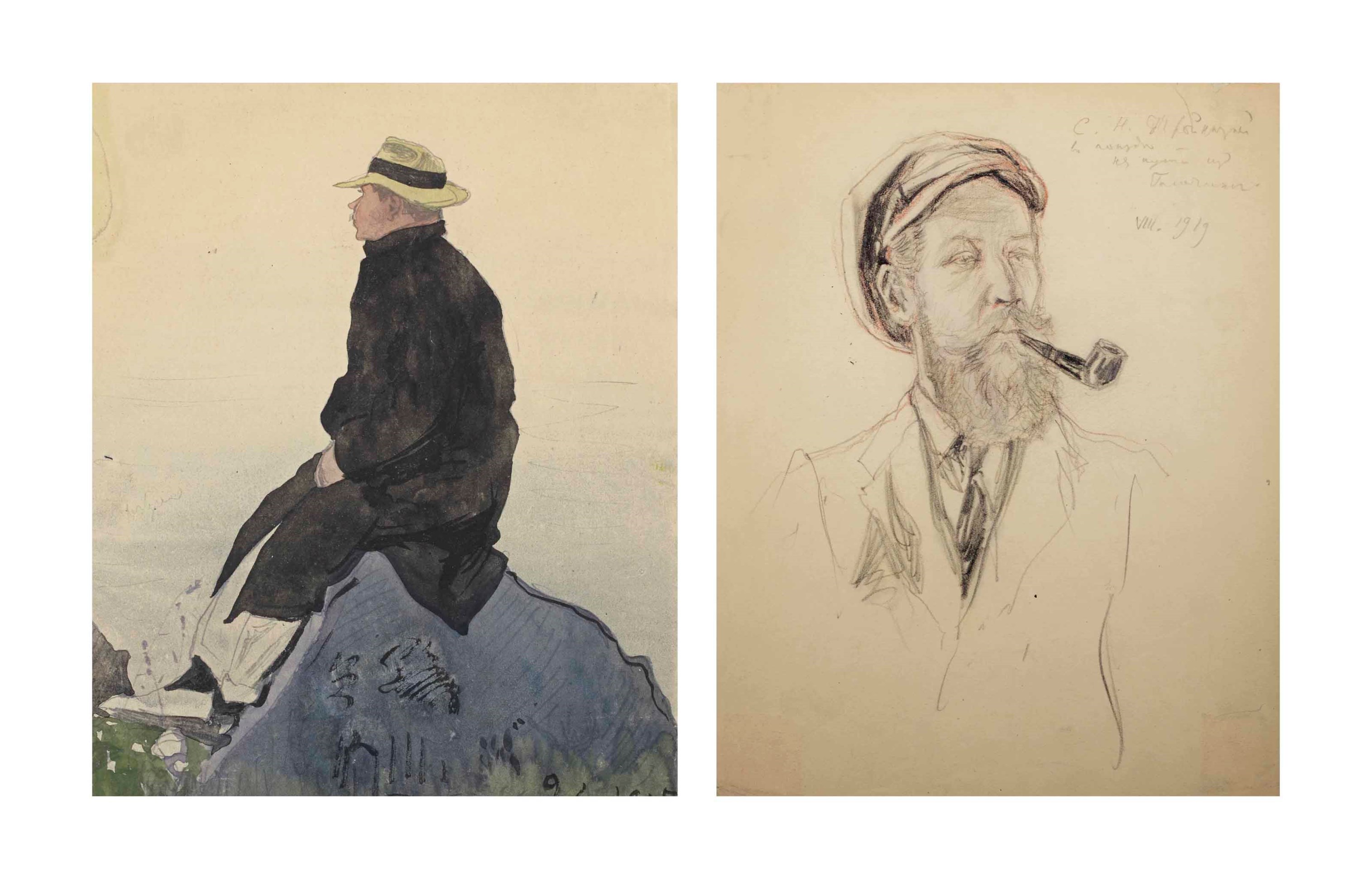 Alexandre Benois (1870-1960), Portrait of Sergei Troinitsky (1882-1946 ...