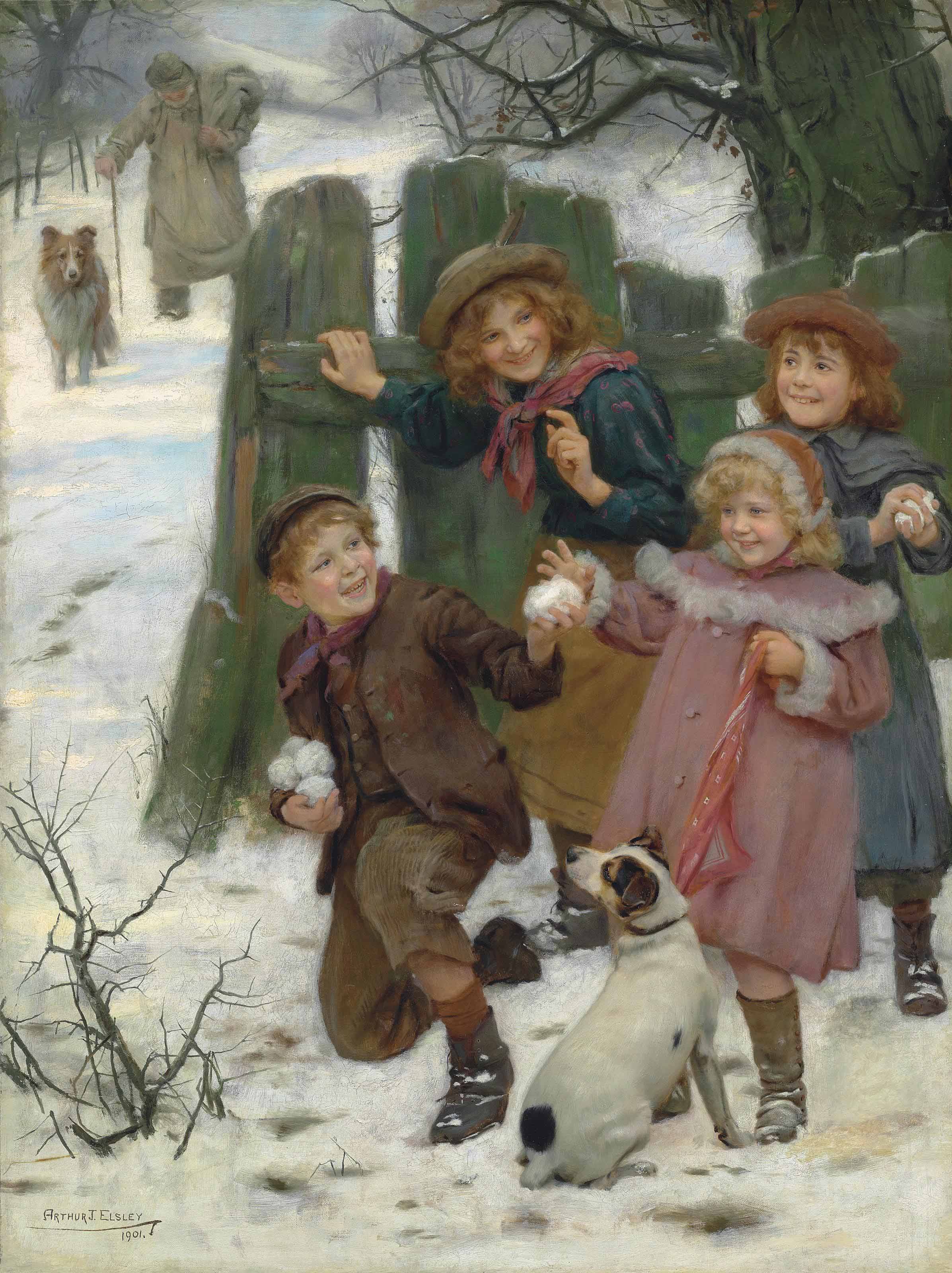 Arthur John Elsley (1860-1952) , Hold Up/Here He Comes | Christie's