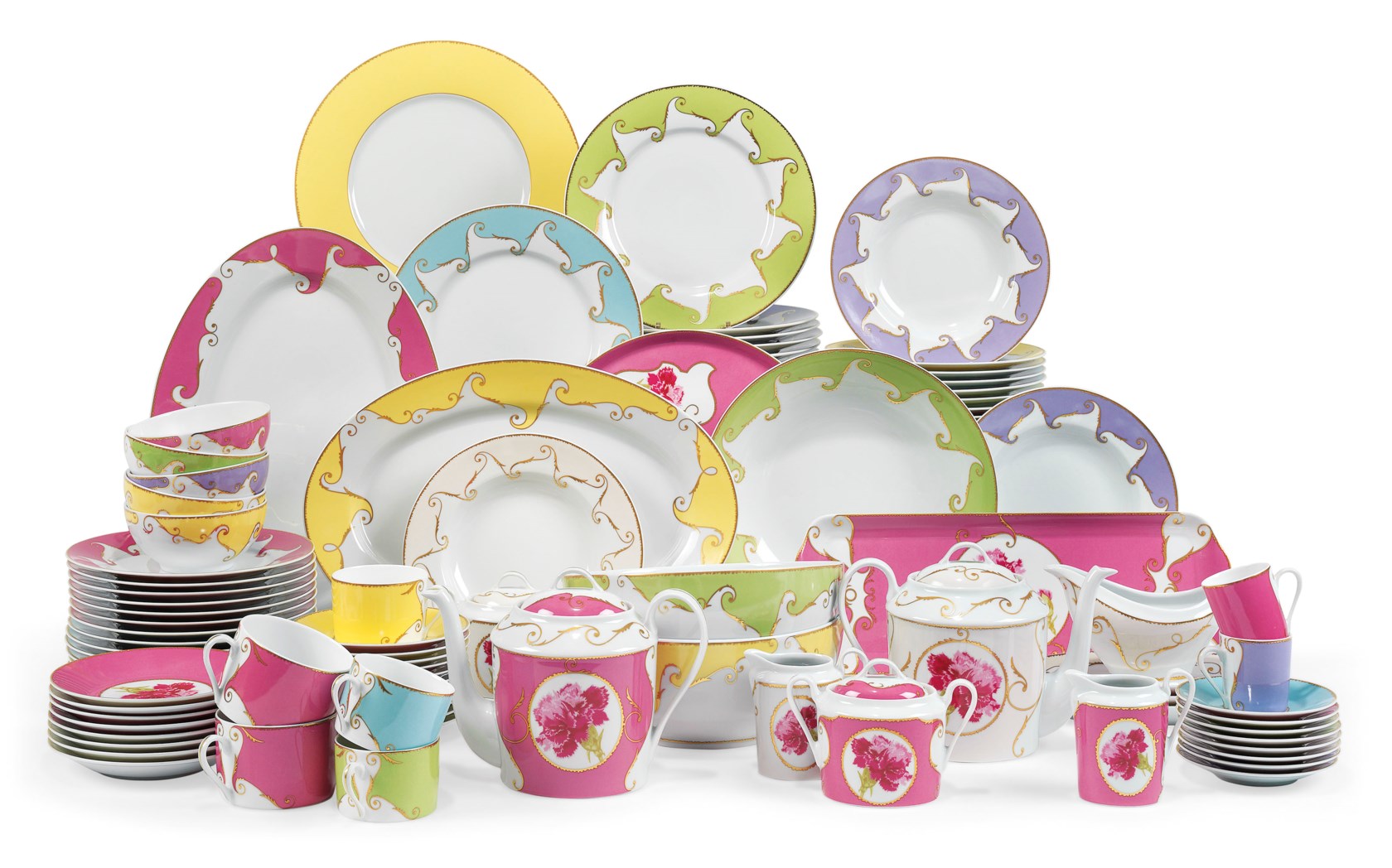 A MODERN CHRISTIAN LACROIX 'FOLLEMENT' PATTERN COMPOSITE PART TABLE ...