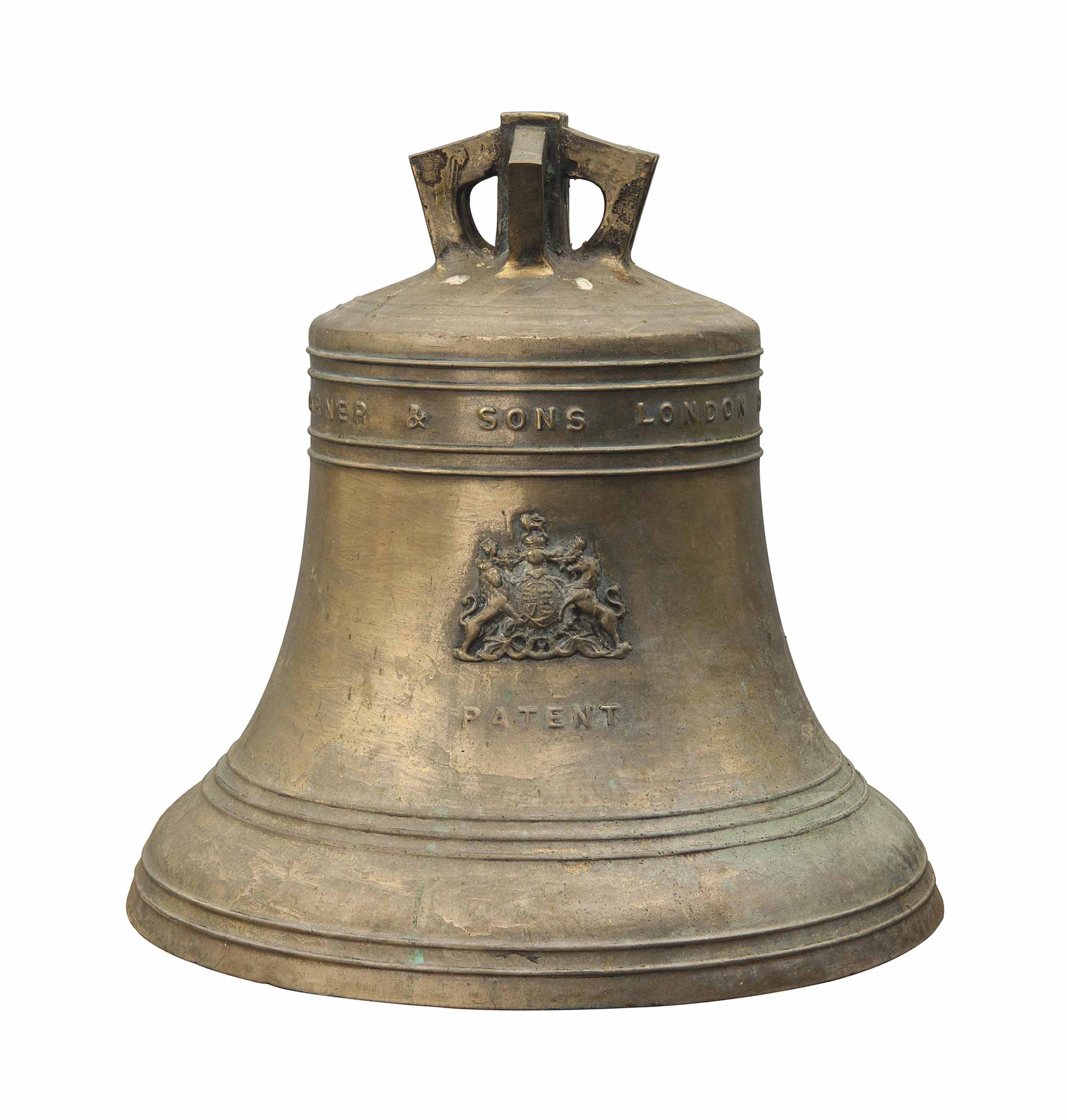A VICTORIAN BRONZE BELL