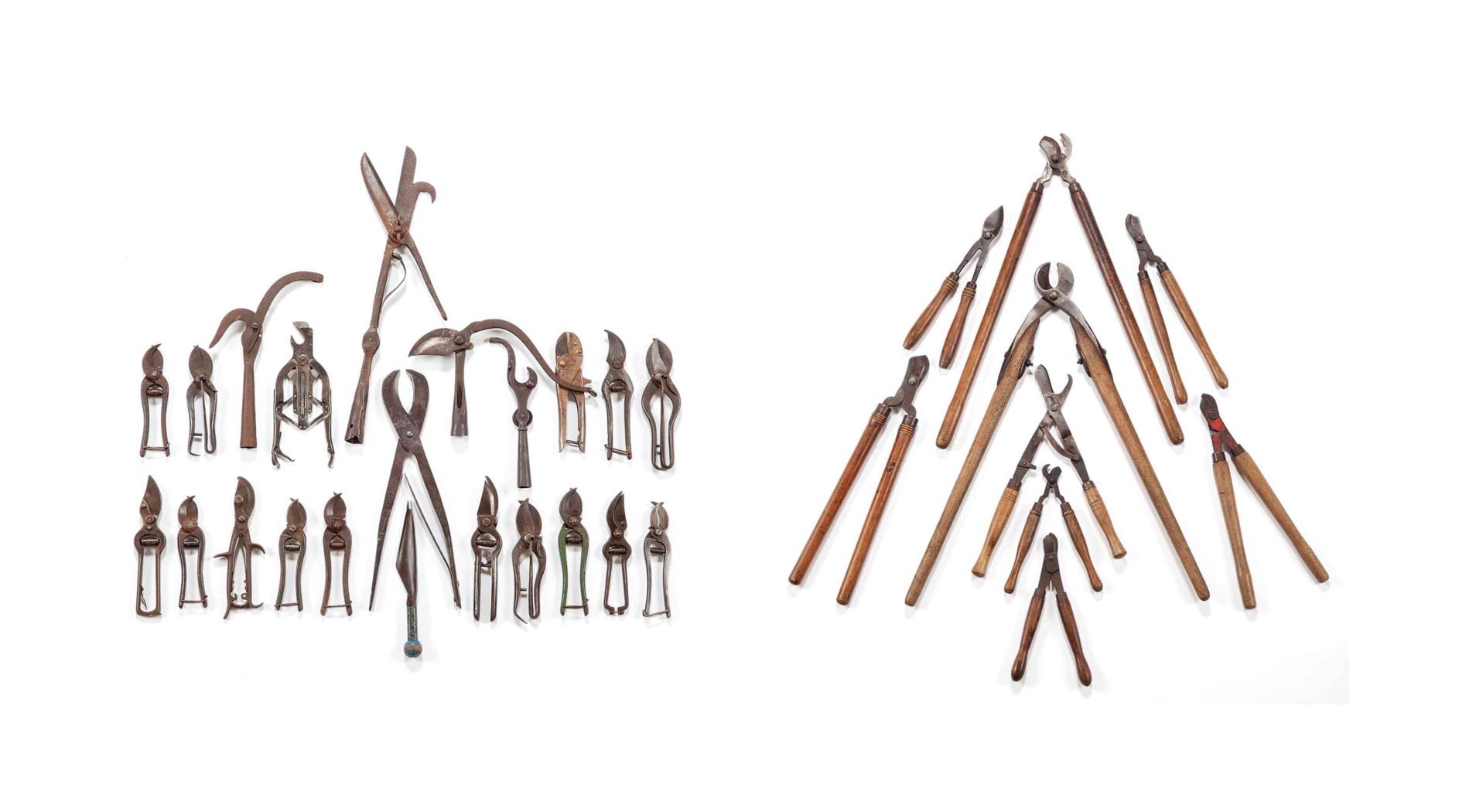 A COLLECTION OF PRUNING SHEARS AND SECATEURS , 19TH EARLY 20TH CENTURY ...