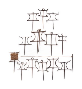 A COLLECTION OF WROUGHT-IRON WINDING SPOOLS , 19TH CENTURY | Christie's