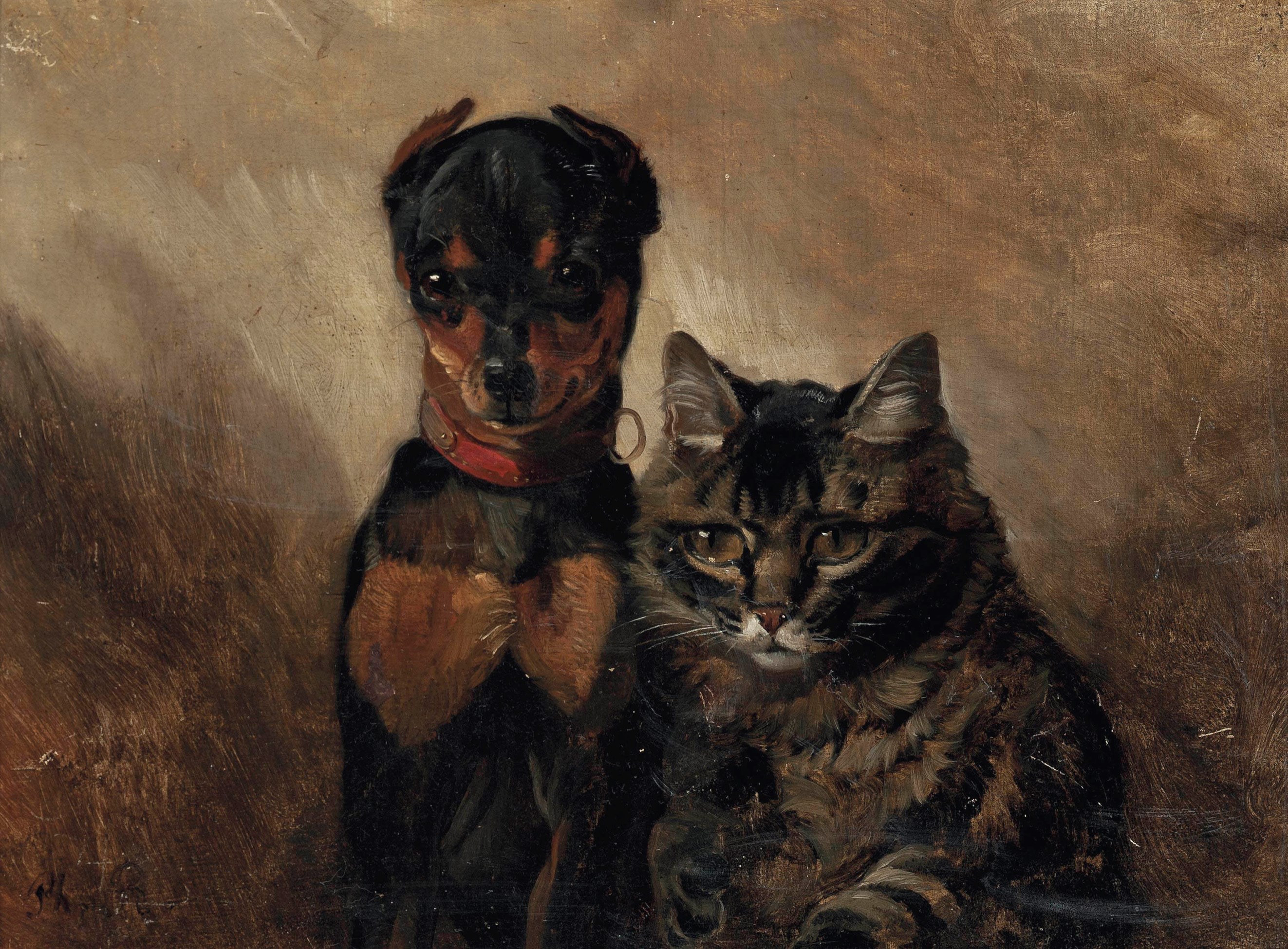 Philippe Rousseau (French, 1816-1887) , The best of friends | Christie's