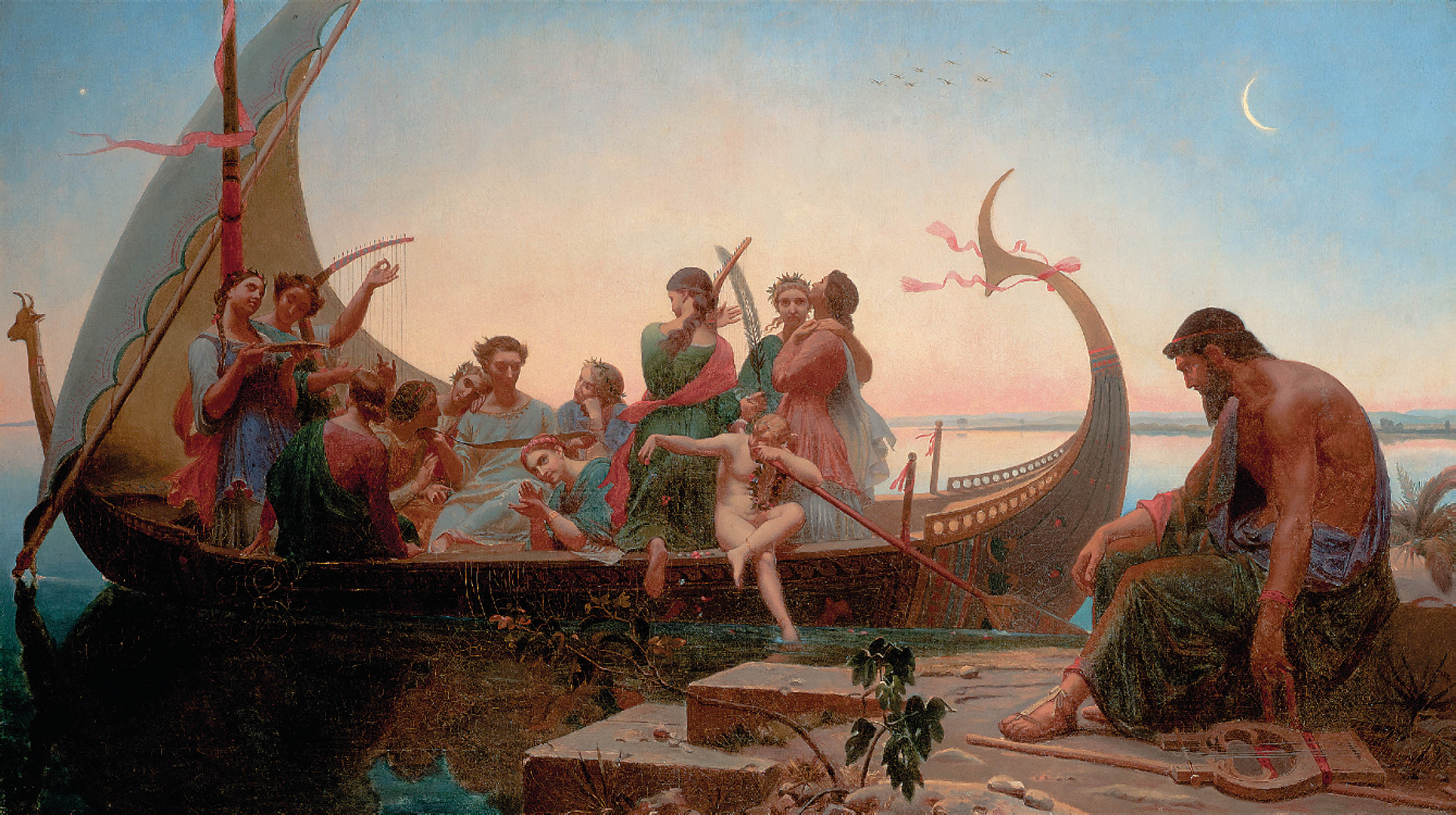 After Marc Gabriel Charles Gleyre (SWISS, 1808-1874) , Les illusions ...