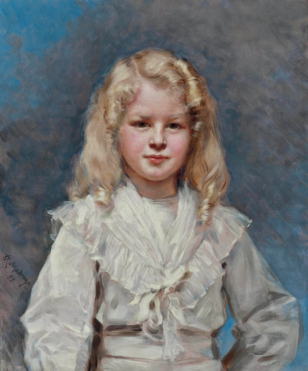 Raimundo de Madrazo y Garreta (Spanish, 1841-1920) , The girl with the ...