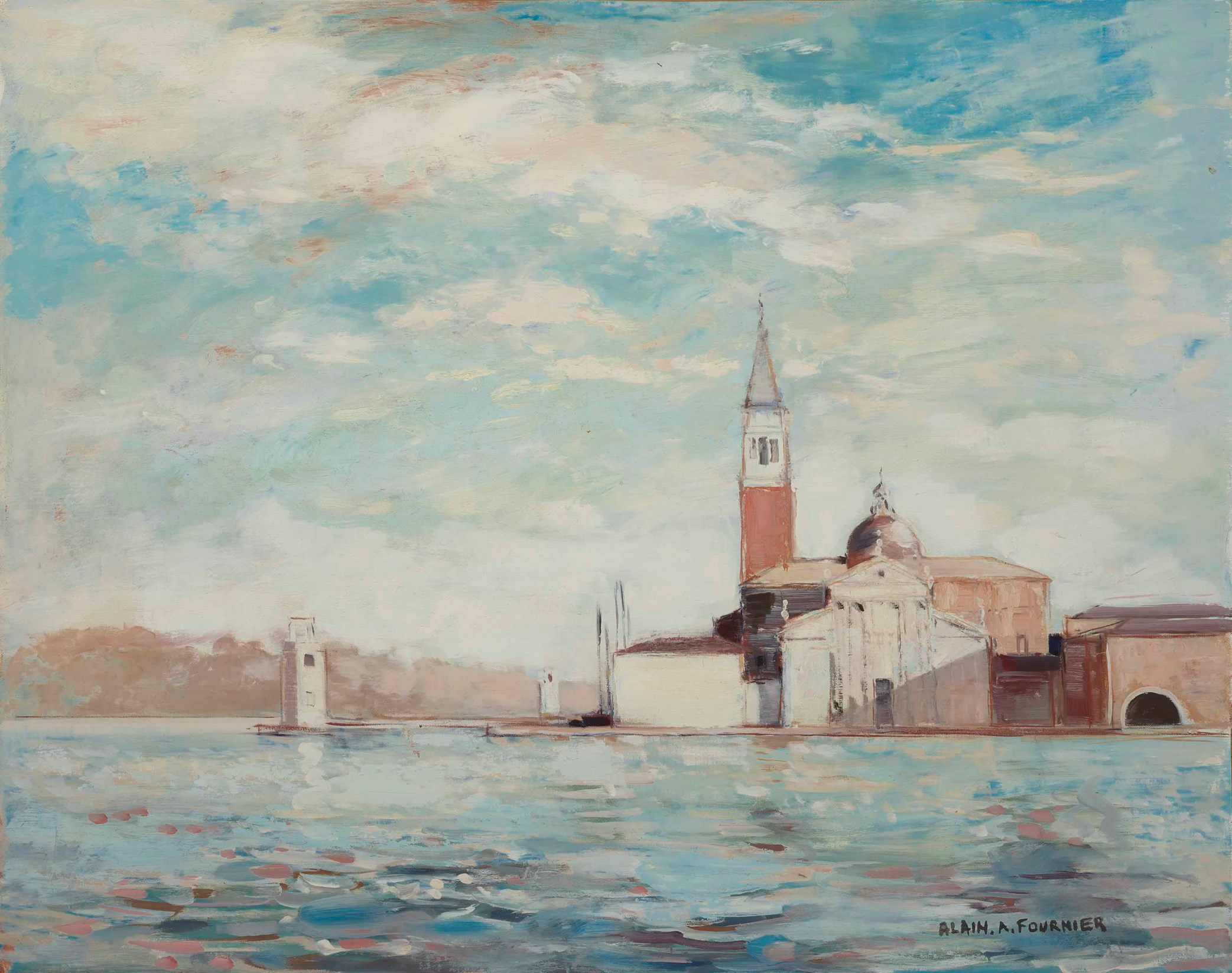 Alain A. Fournier (French, 1931-1983) , San Giorgio Maggiore, Venice ...