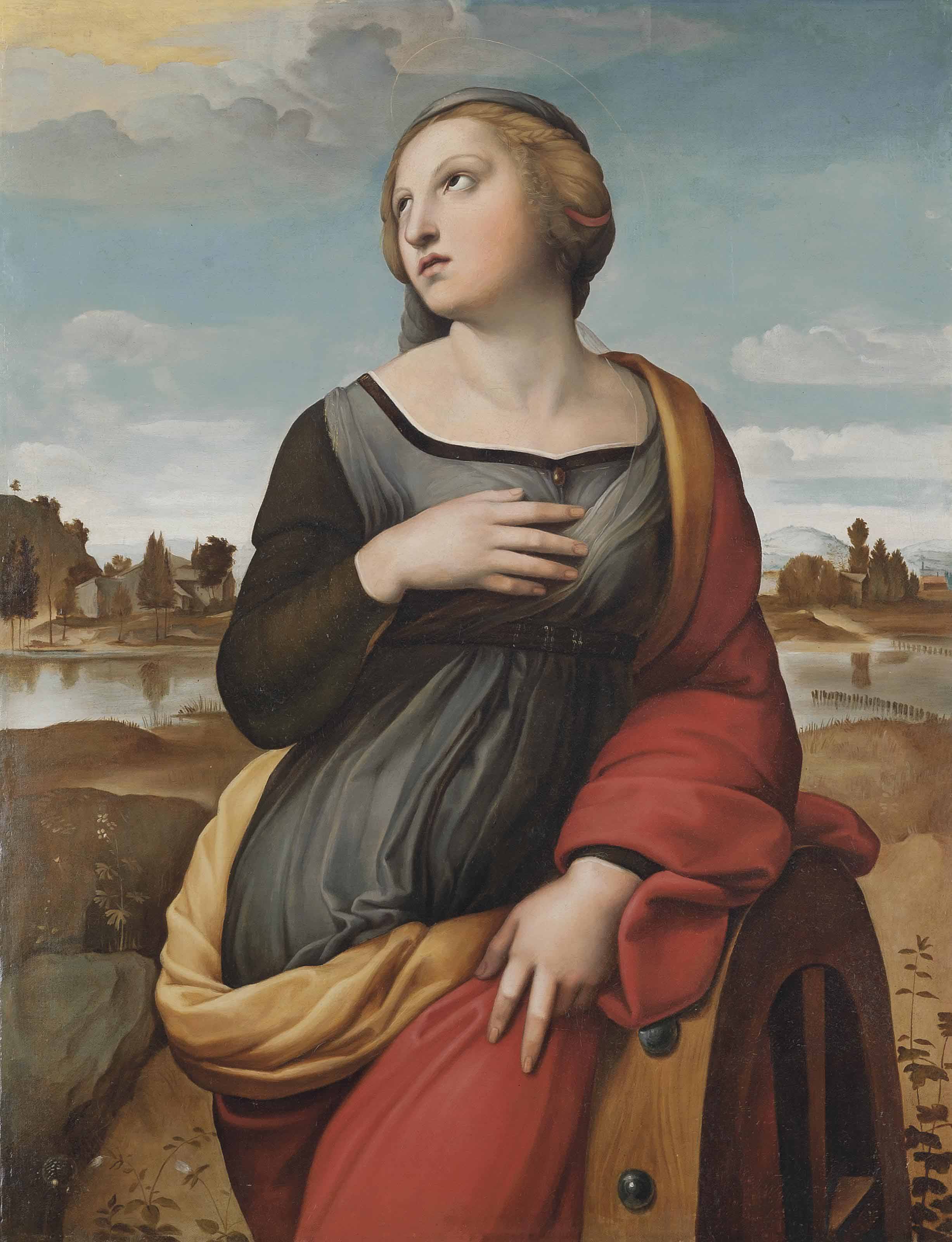 After Raphael Sanzio, called Raphael , Saint Catherine of Alexandria ...