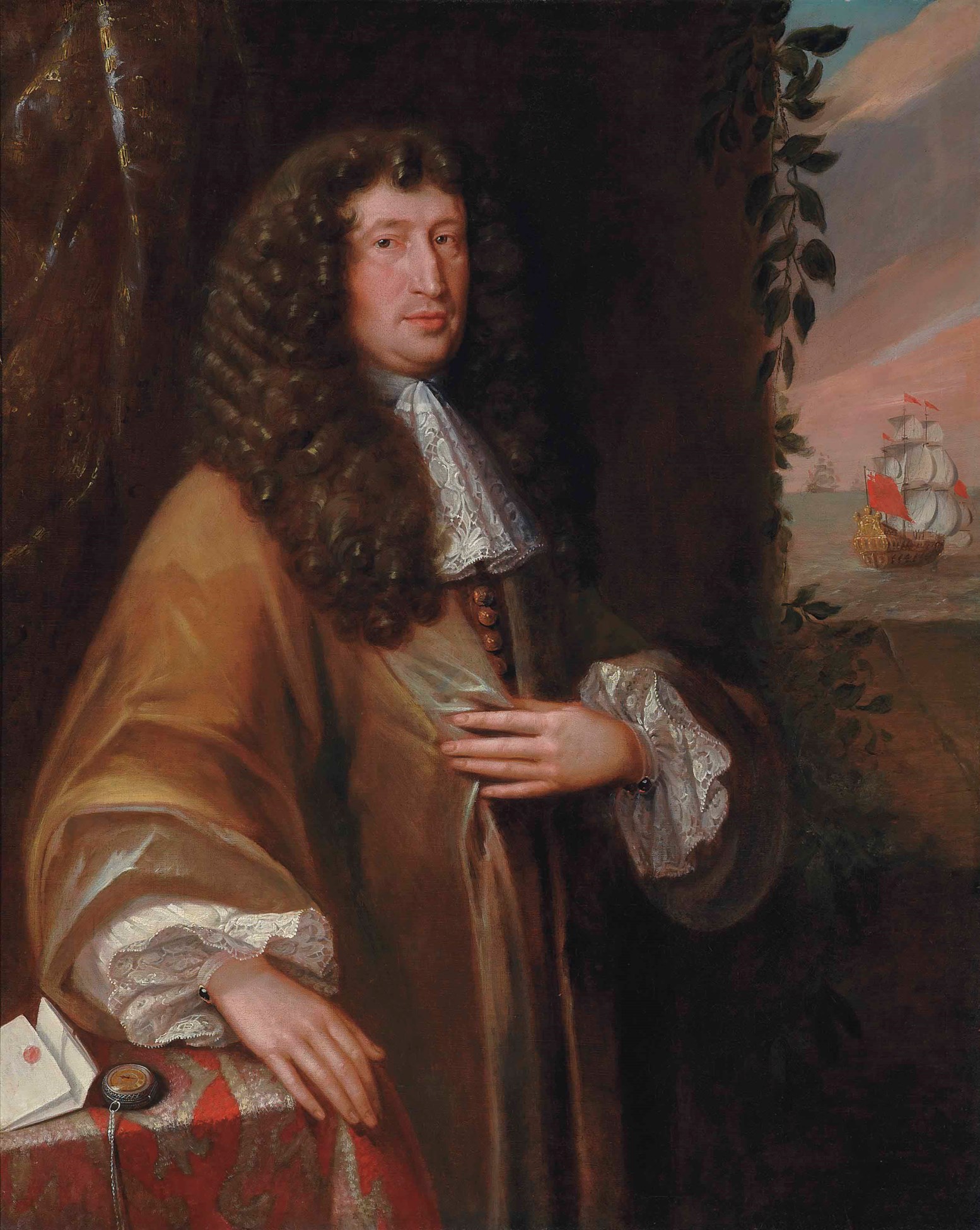 CIRCLE OF JOHN MICHAEL WRIGHT (LONDON 1617-1694) , PORTRAIT OF A ...