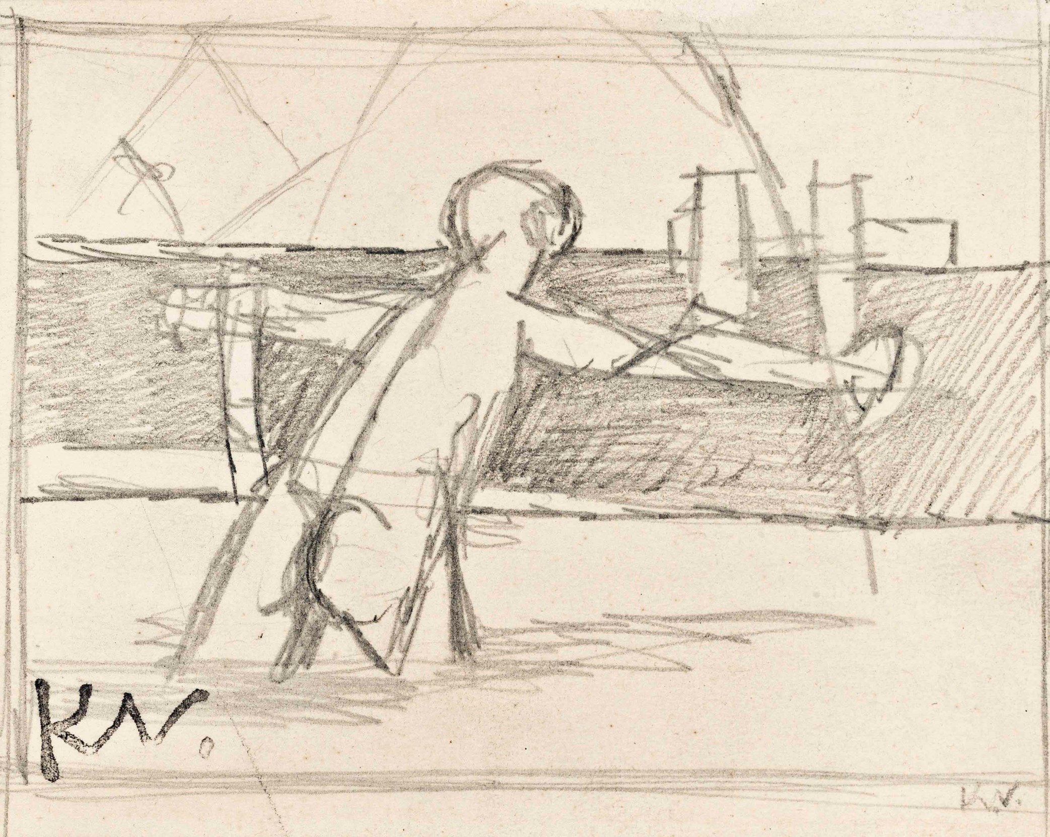 Keith Vaughan (1912-1977) , Bather with Outstretched Arms | Christie's