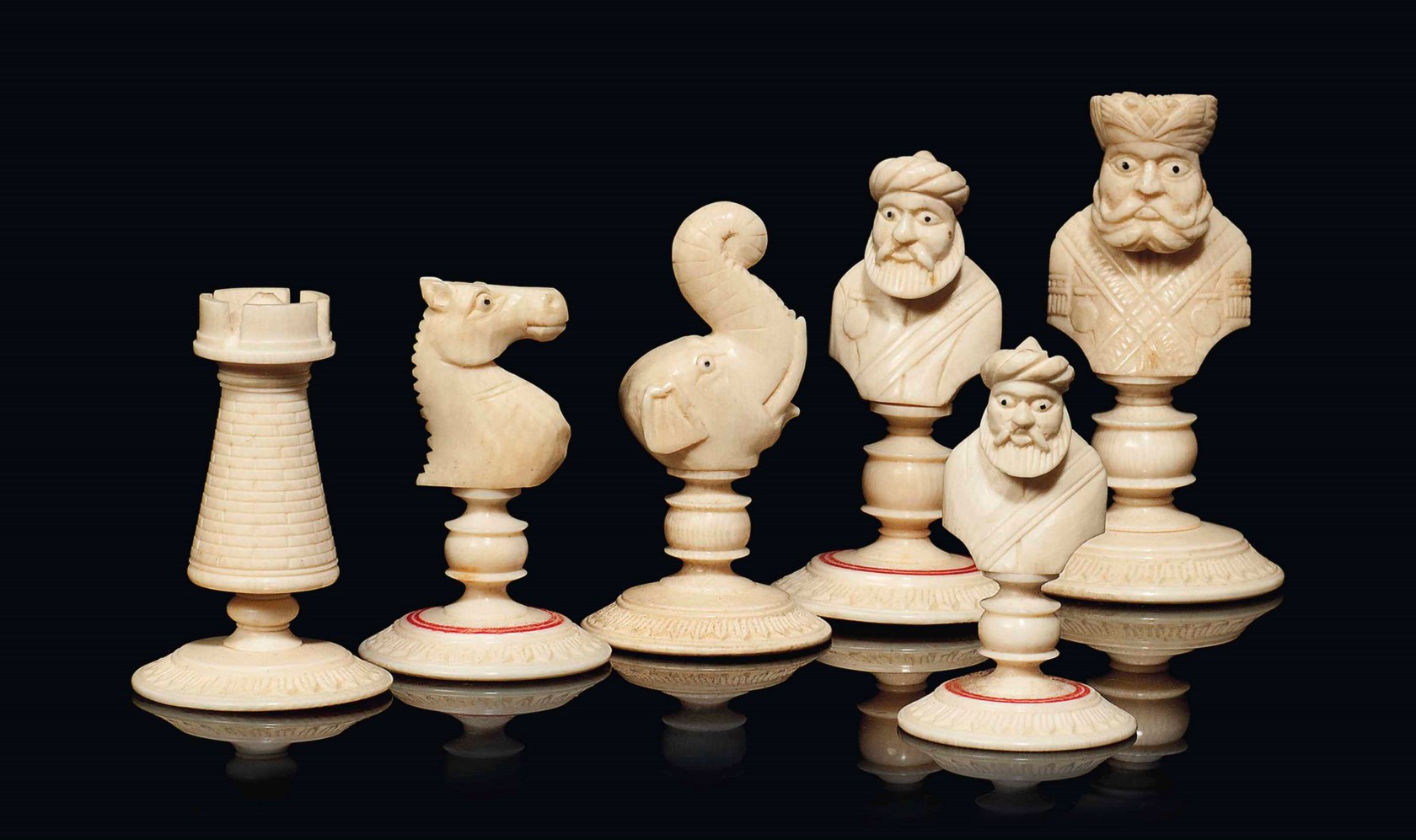 AN INDIAN IVORY 'SAHIB' CHESS SET , DELHI, LATE 19TH CENTURY | Christie's