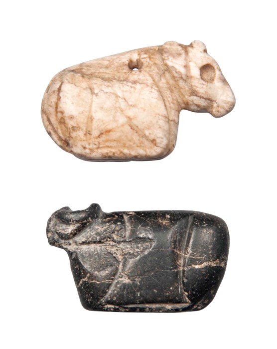TWO MESOPOTAMIAN STONE AMULETS , JEMDET NASR, CIRCA 4TH-3RD MILLENNIUM ...