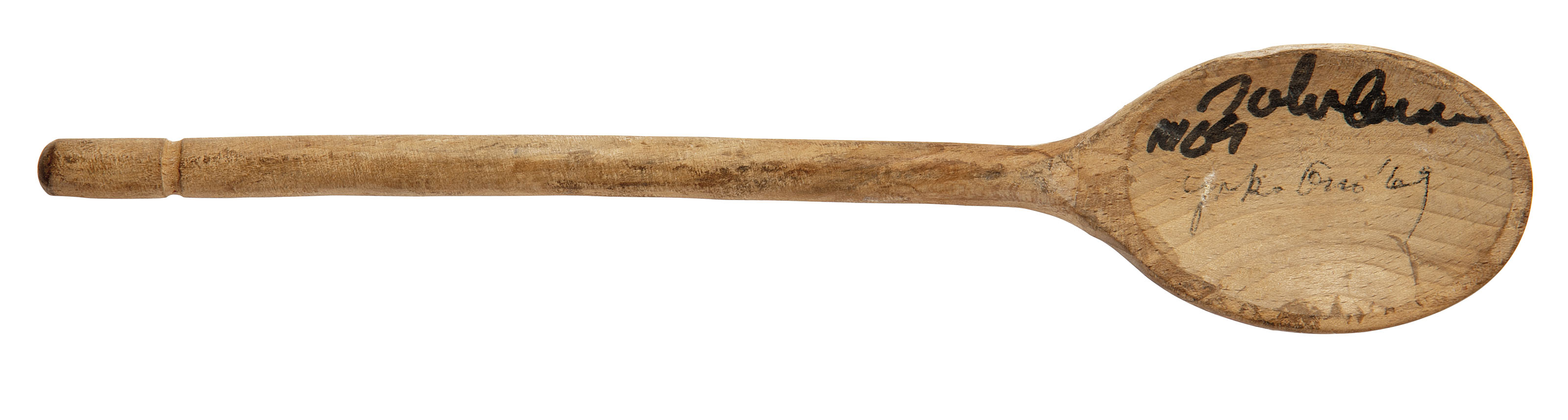 John Lennon and Yoko Ono, A signed wooden spoon | Christie’s