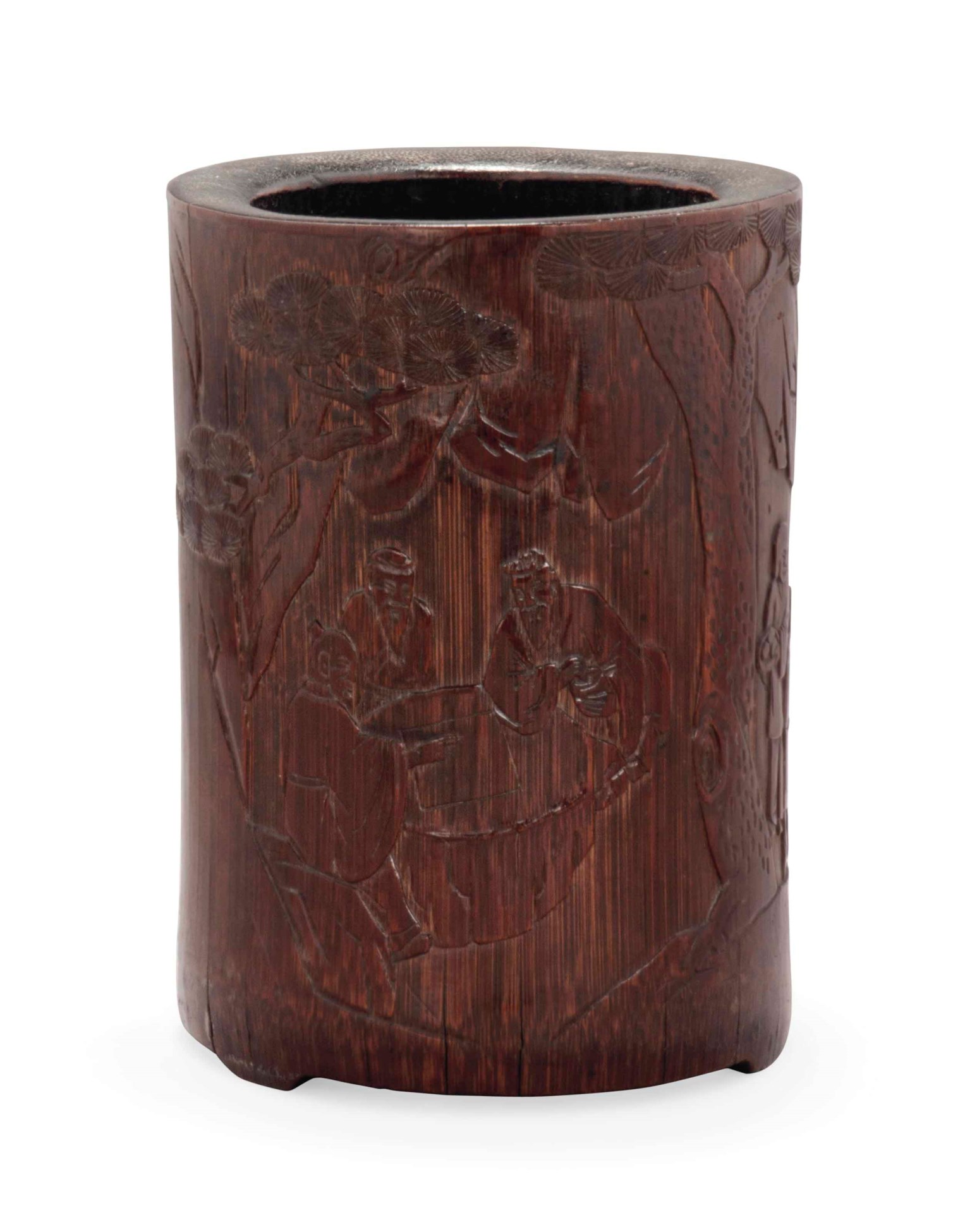 A CHINESE BAMBOO BRUSH POT, BITONG , 18TH/19TH CENTURY | Christie's