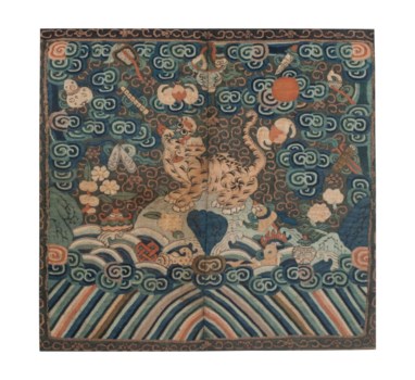 A CHINESE MILITARY KESI RANK BADGE, BUZI , MID-19TH CENTURY | Christie's