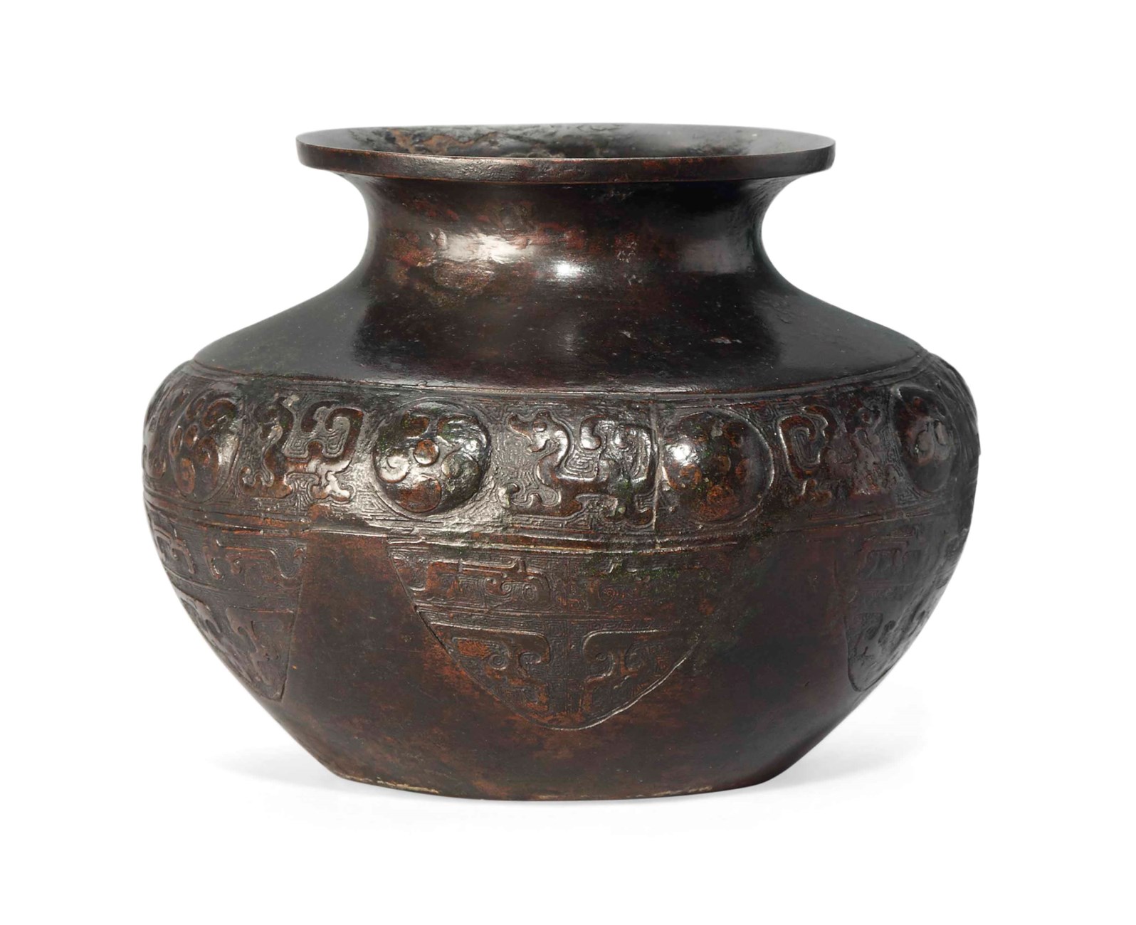 AN ARCHAISTIC BRONZE JAR