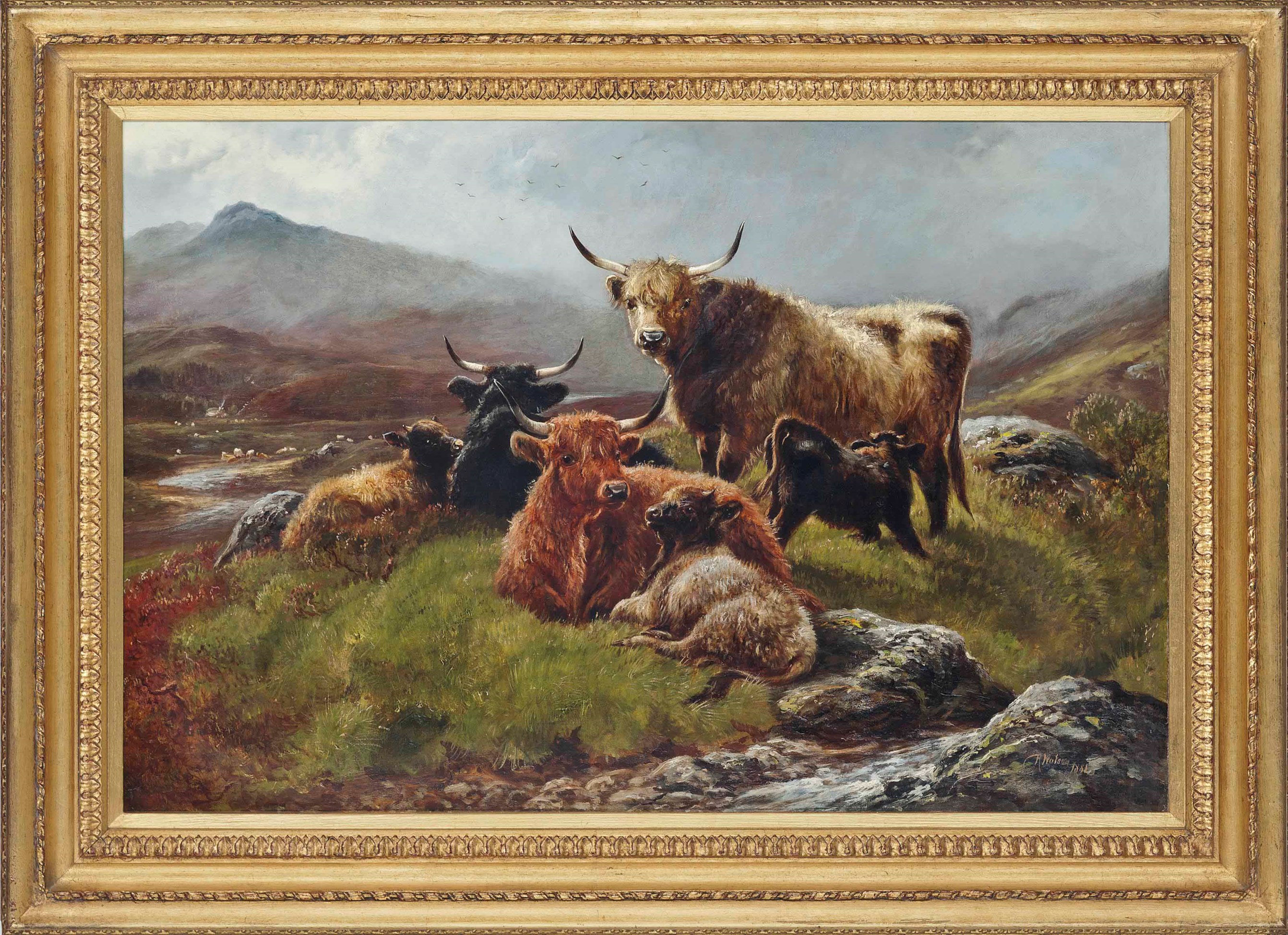Robert Watson (1865-1916) , Highland cattle | Christie's