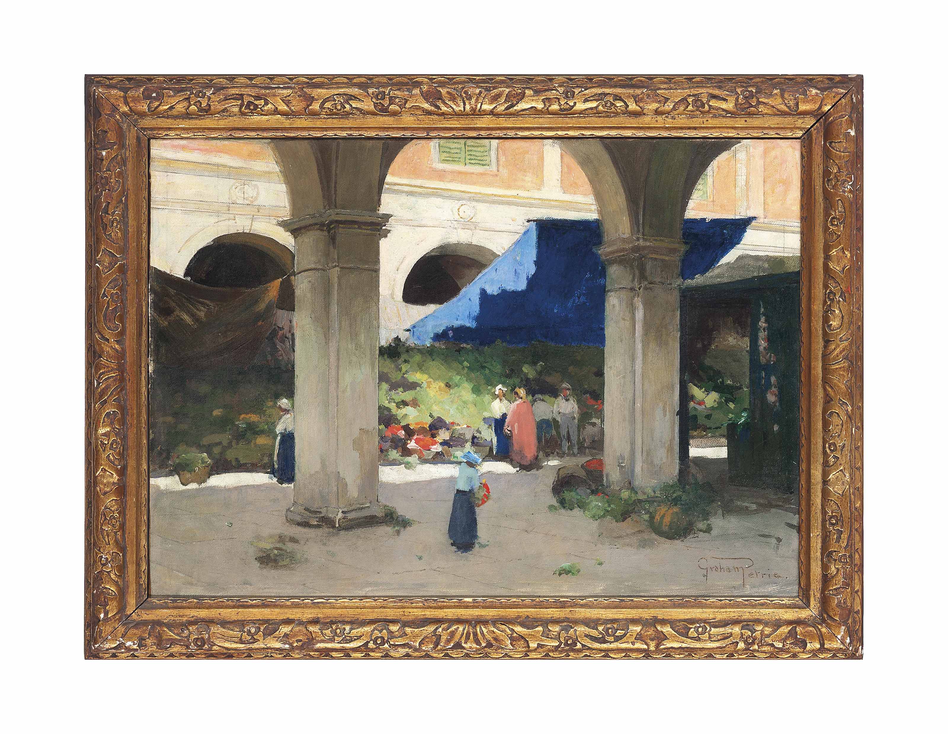 Graham Petrie (1859-1940) , The blue awning, Venice | Christie's