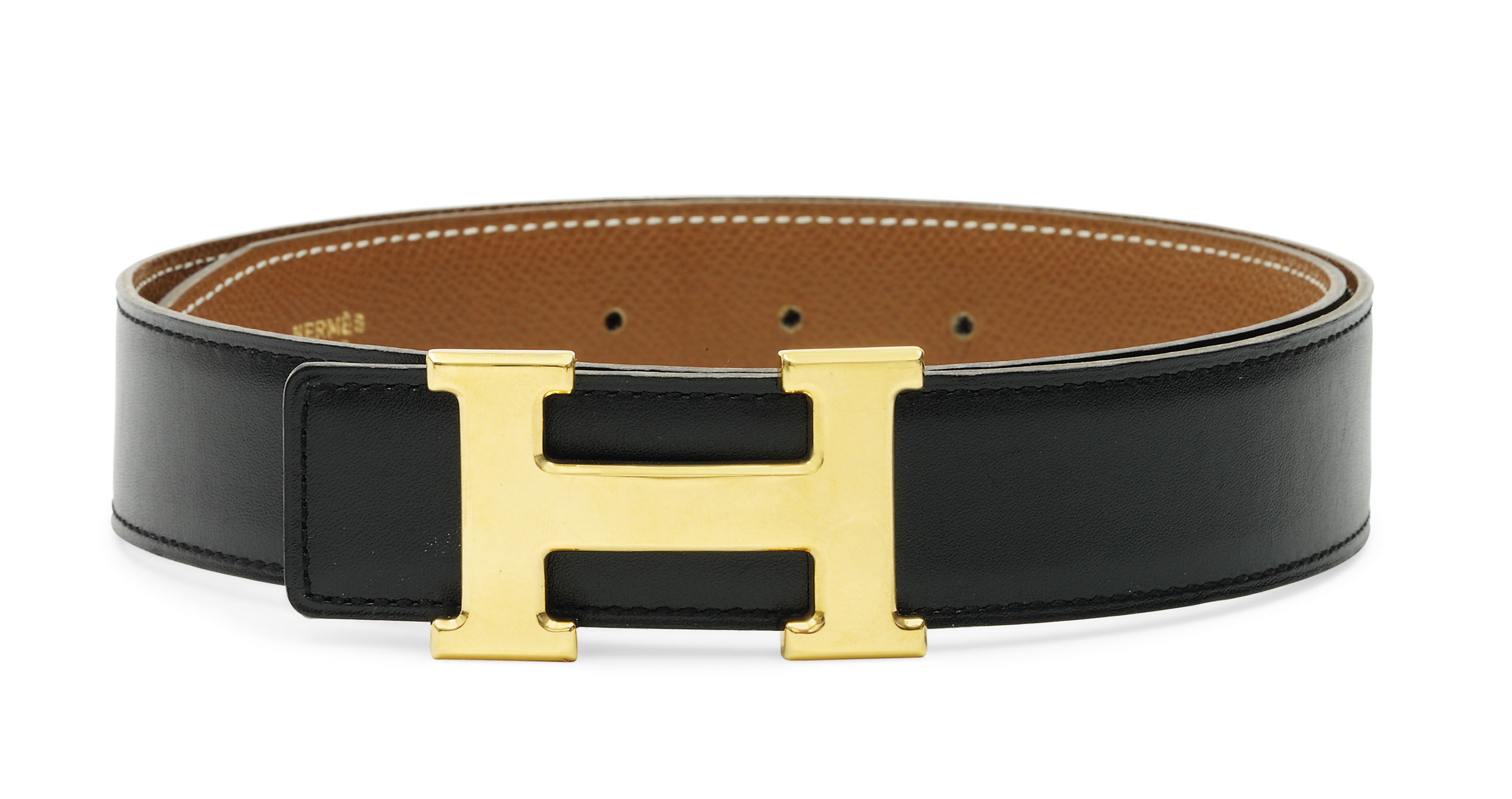 A BLACK BOX LEATHER H BELT, HERMÈS, 1996 | Christie’s