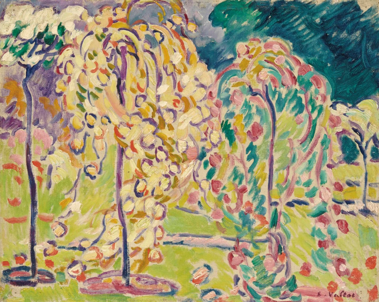 Louis Valtat (1869-1952) , Bagatelle, la roseraie | Christie's