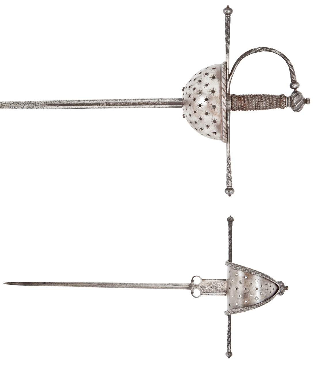 A CUP-HILT RAPIER & MAIN GAUCHE DAGGER IN ITALIAN 17TH CENTURY STYLE ...